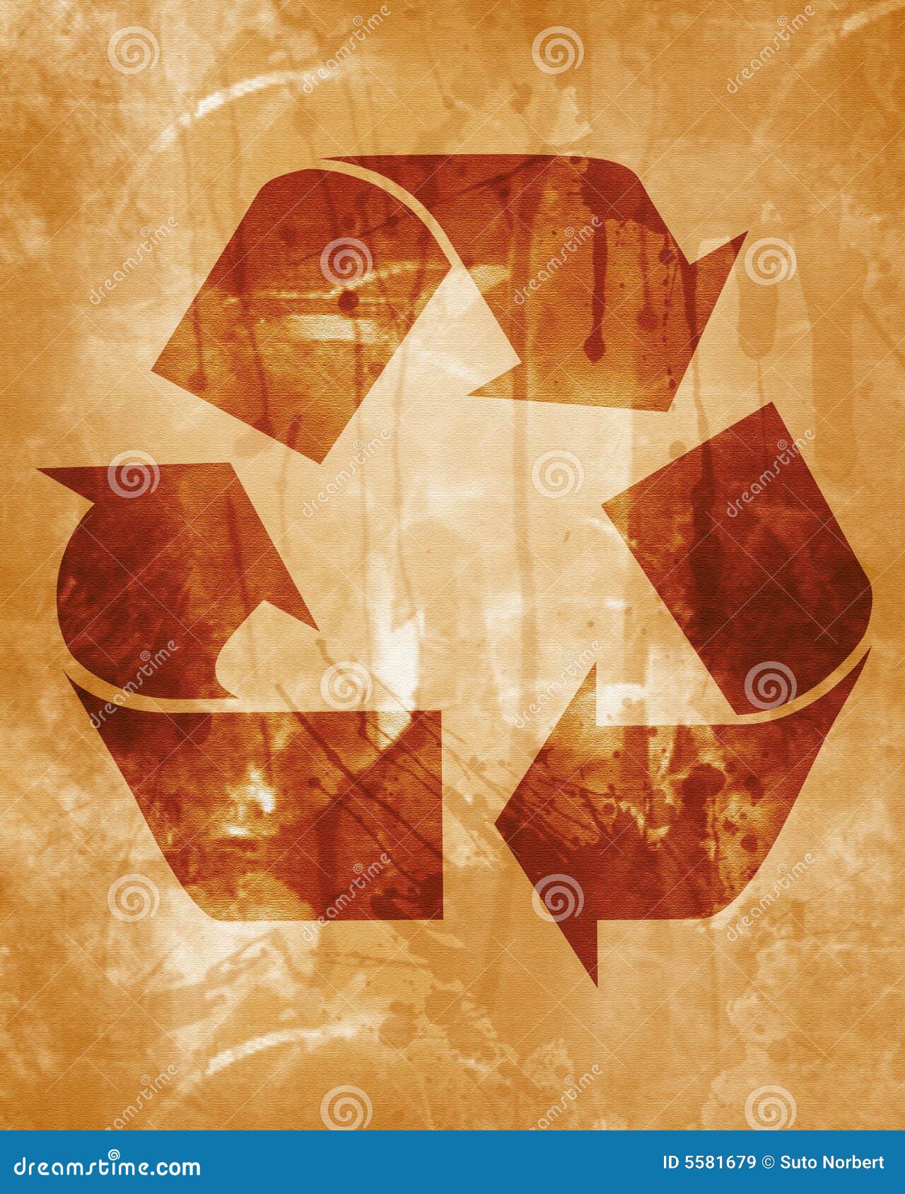 Recycle Sign With Garbage Broken Glass And Recycled Bottles Stock Image ...