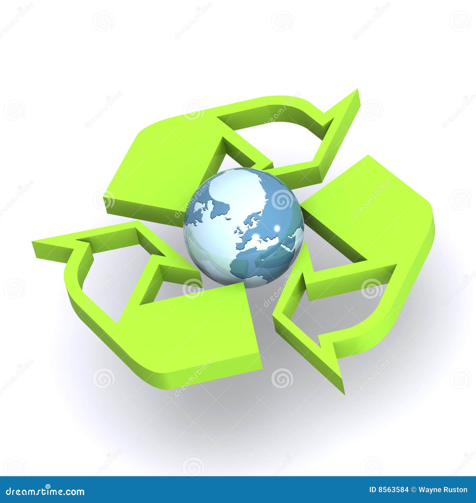 Recycle Sign stock illustration. Illustration of greenhouse - 8563584
