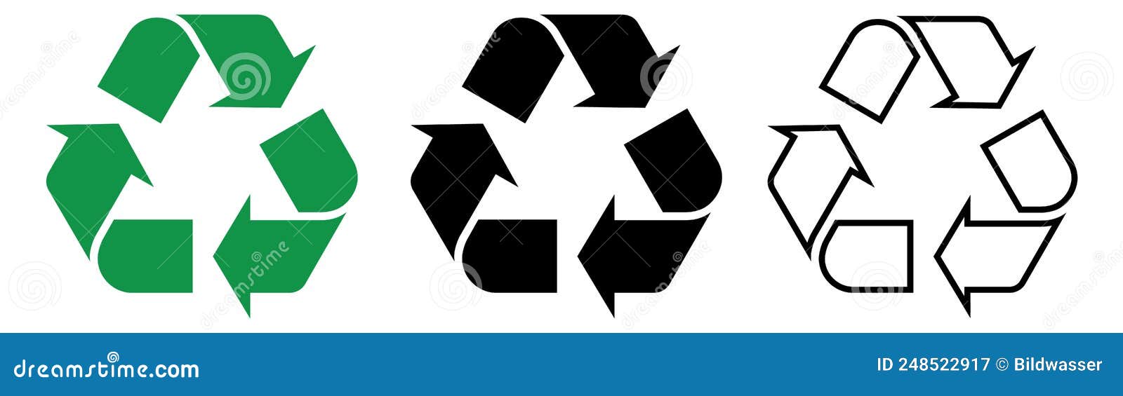Recycle Sign Different Format. Eco Environments Stock Vector ...