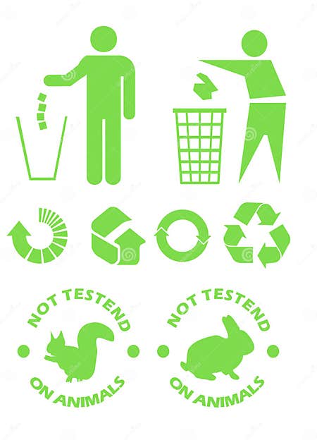 Recycle signs stock vector. Illustration of animal, protection - 6376337