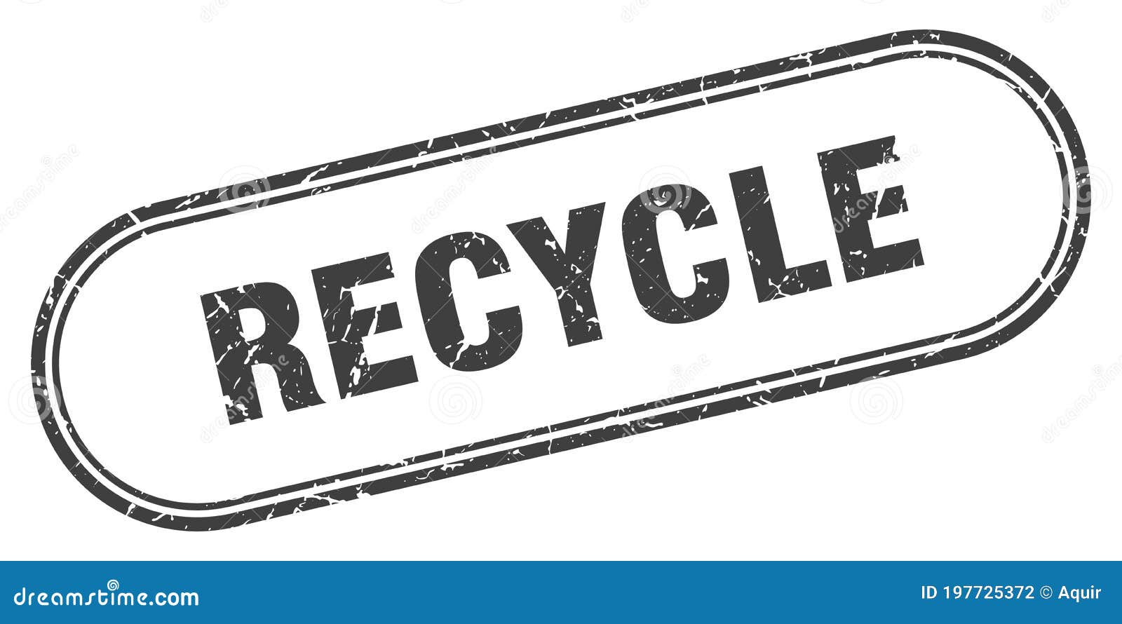 Recycle Stamp Cartoon Vector | CartoonDealer.com #7903407