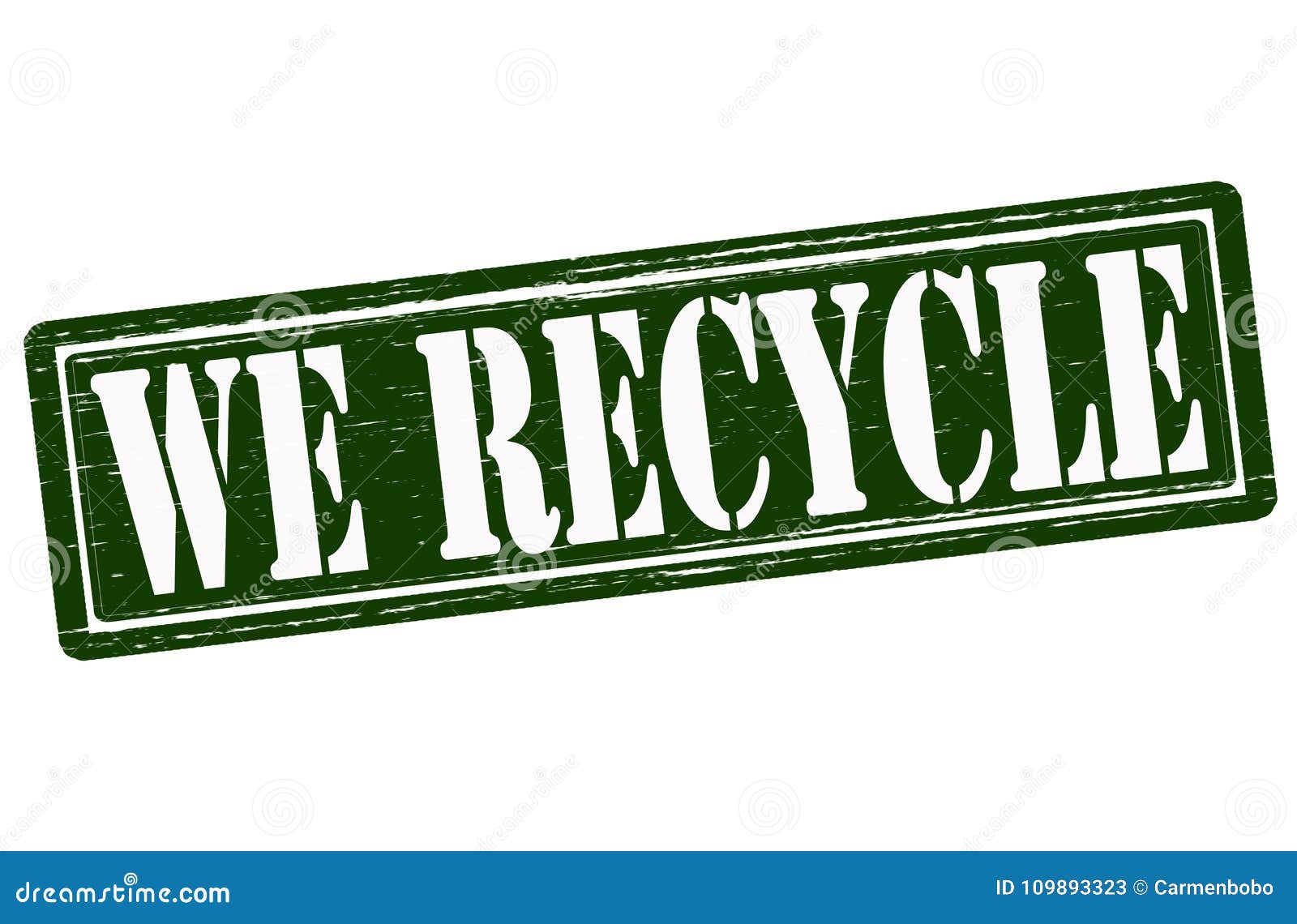 We recycle stock illustration. Illustration of white - 109893323