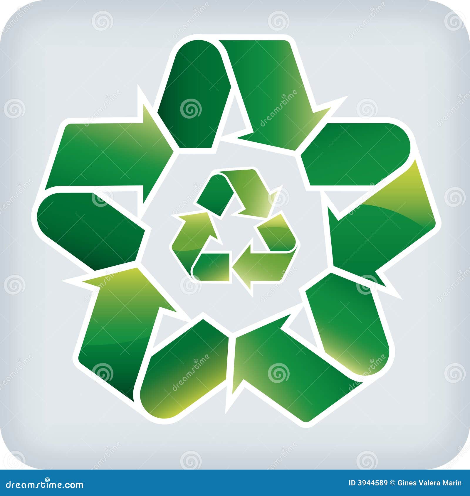 Recycle star (vector) stock vector. Illustration of conservation - 3944589