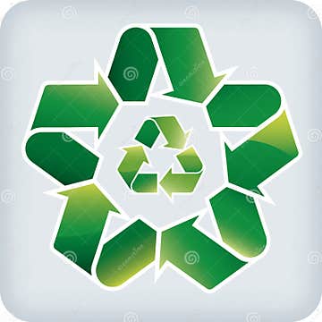 Recycle star (vector) stock vector. Illustration of conservation - 3944589