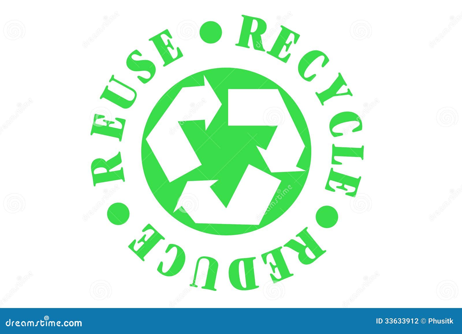 Recycle Symbol stock vector. Illustration of banner, graphic - 33633912
