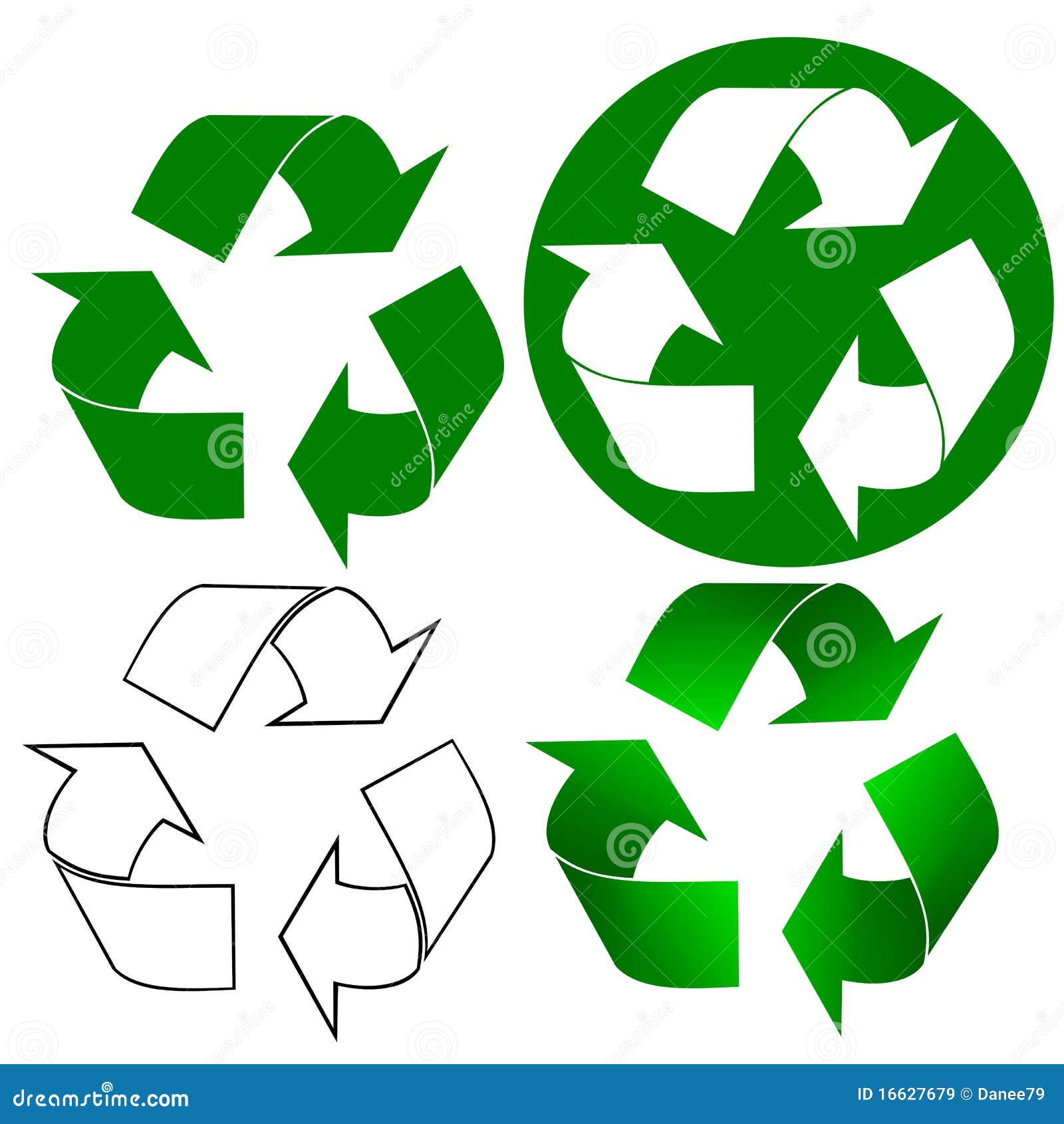 Recycle symbol stock image. Illustration of clean, environment - 16627679