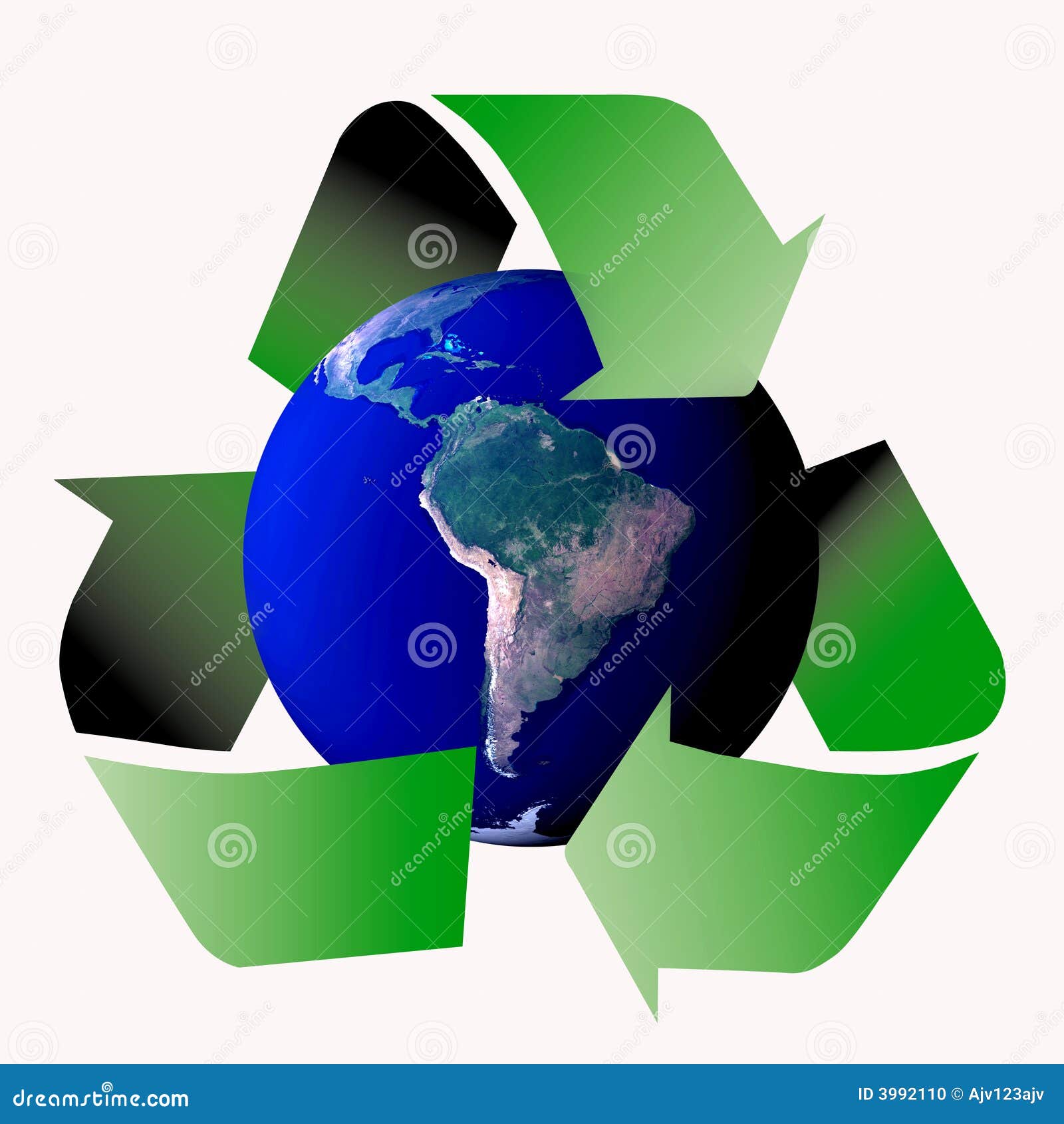 Three Recycle Icons. Recycling Circle Arrows. Recycle Sign Set Isolated ...
