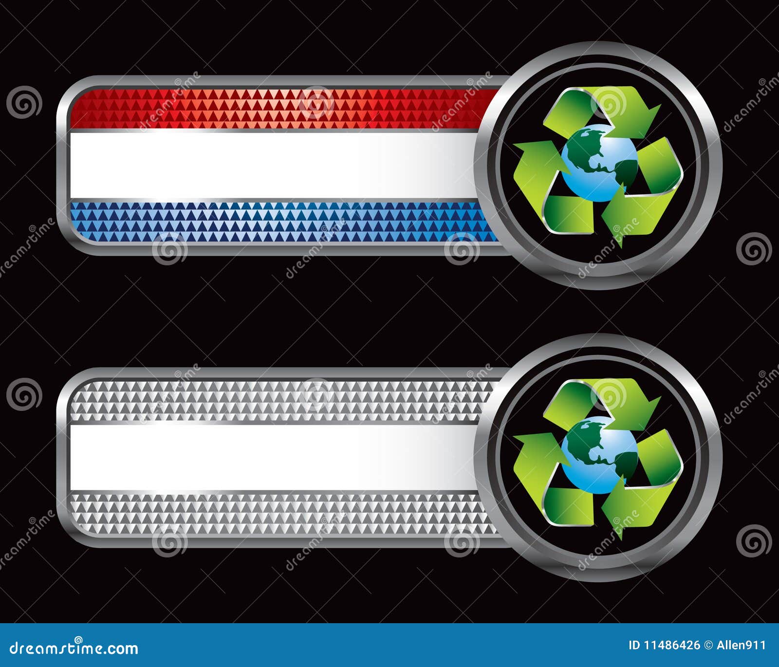 Recycle Symbol Around Earth on Specialized Ads Stock Vector ...