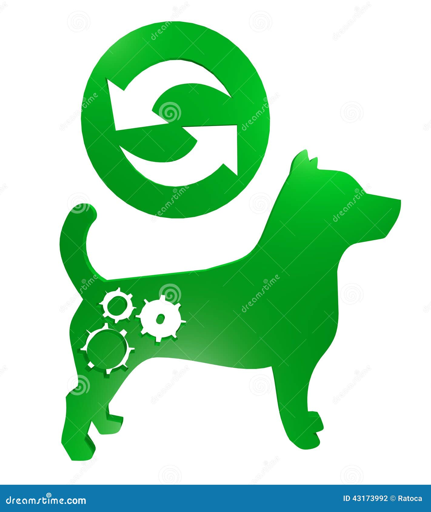 Recycle symbol stock illustration. Illustration of conservation - 43173992