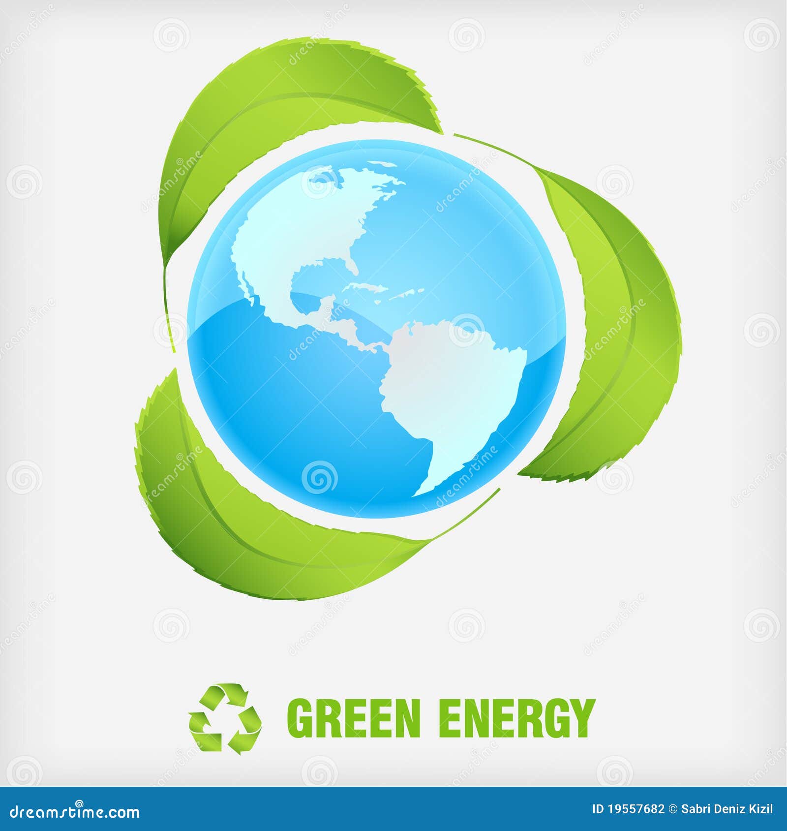 Recycle Symbol, Green Energy Stock Vector - Illustration of nature ...