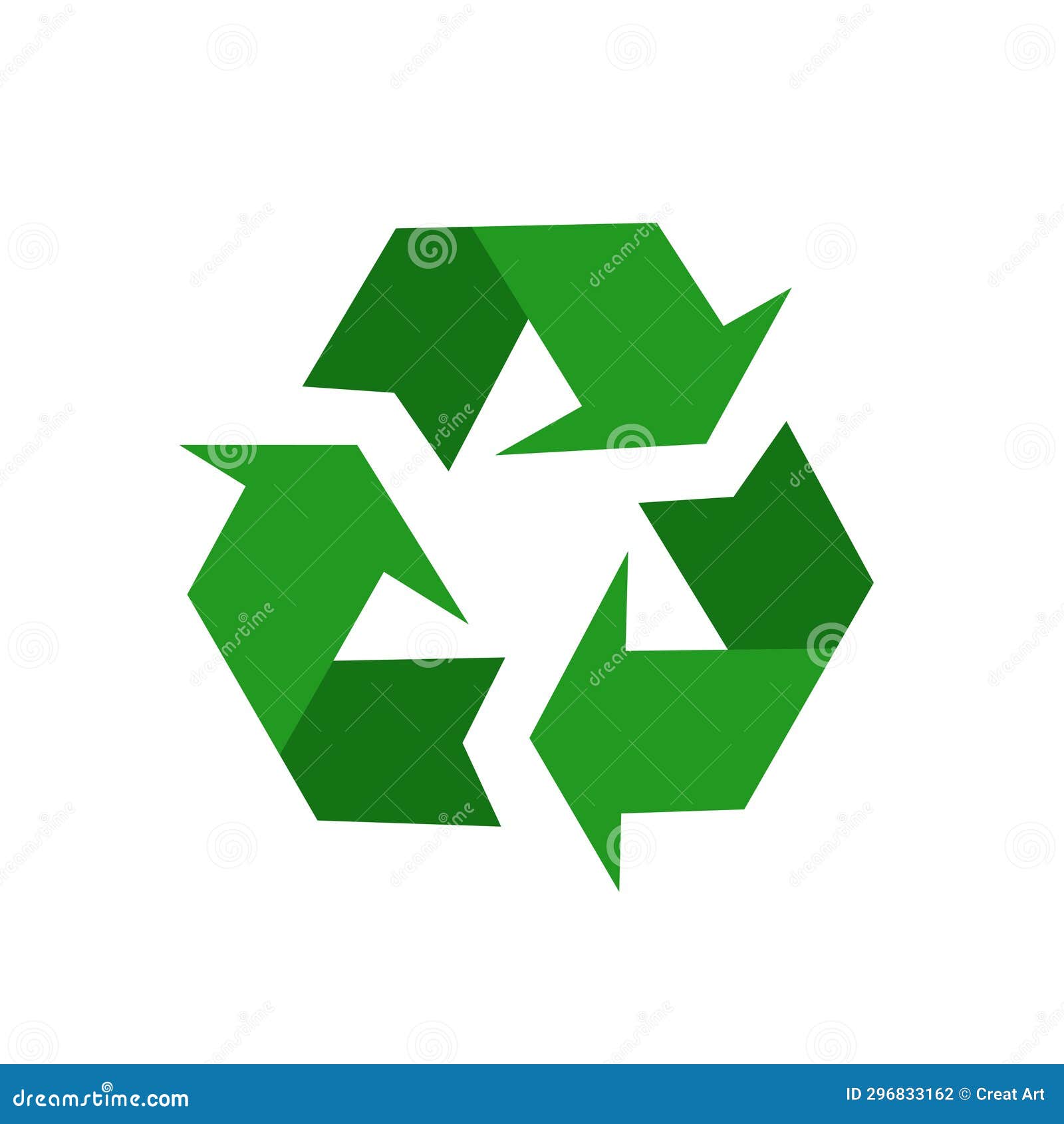 Recycle Symbol Green Vector Stock Illustration - Illustration of ...