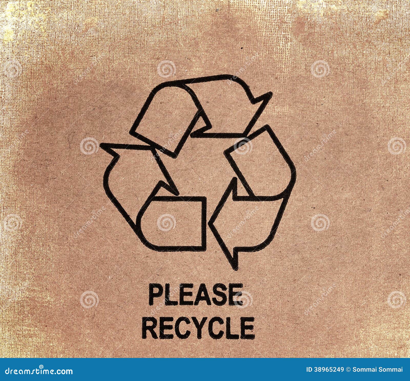 Recycle Symbol on Old Textures Stock Image - Image of ideas, industry ...