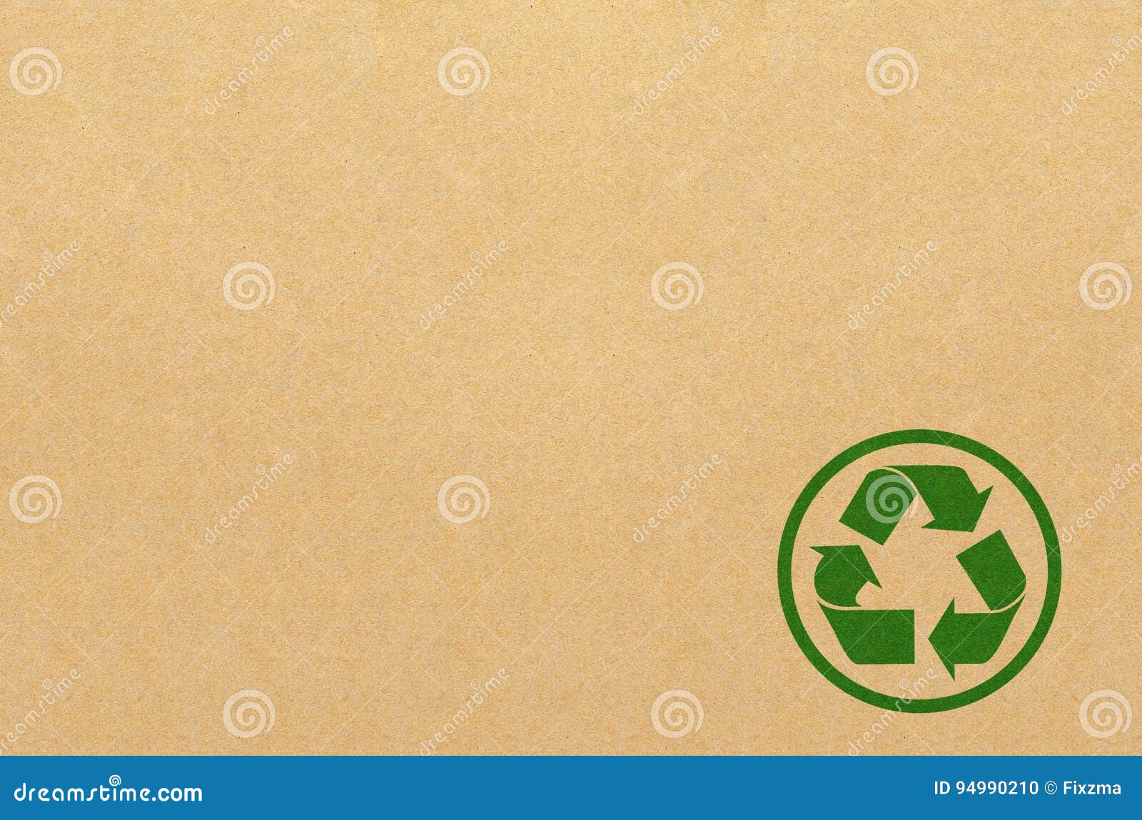Recycle Symbol Painted on Brown Box Stock Photo - Image of packaging ...