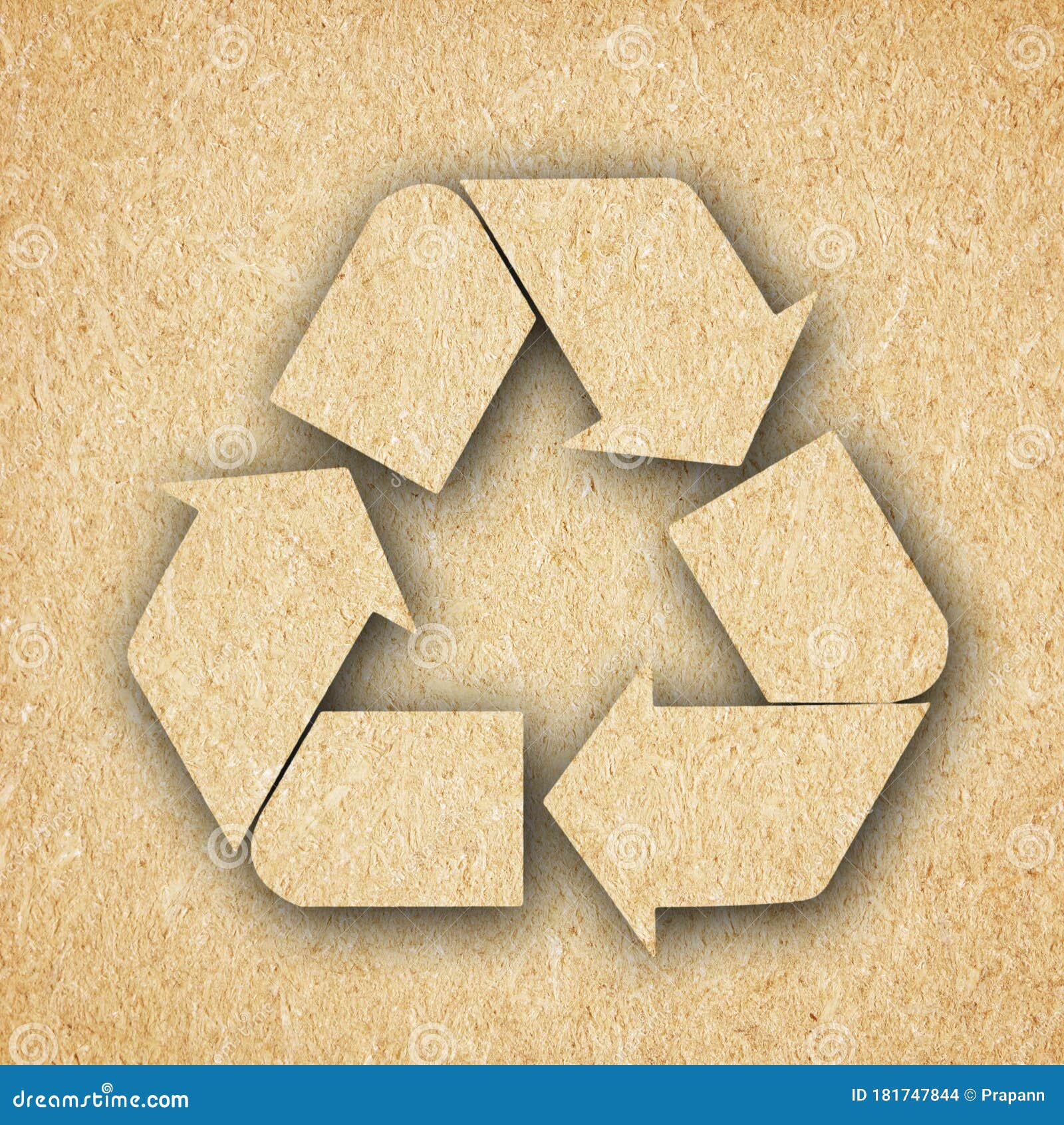 Recycle symbol from paper stock illustration. Illustration of paper ...
