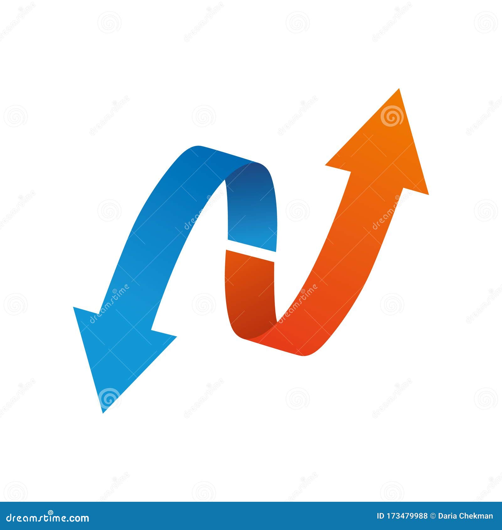 Recycle Symbol or Sign of Arrow Refresh, Reload, Rotation, Packaging ...