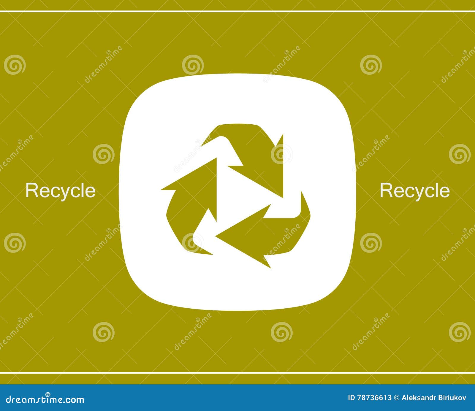 Recycle Symbol or Sign of Conservation Icon Stock Vector - Illustration ...