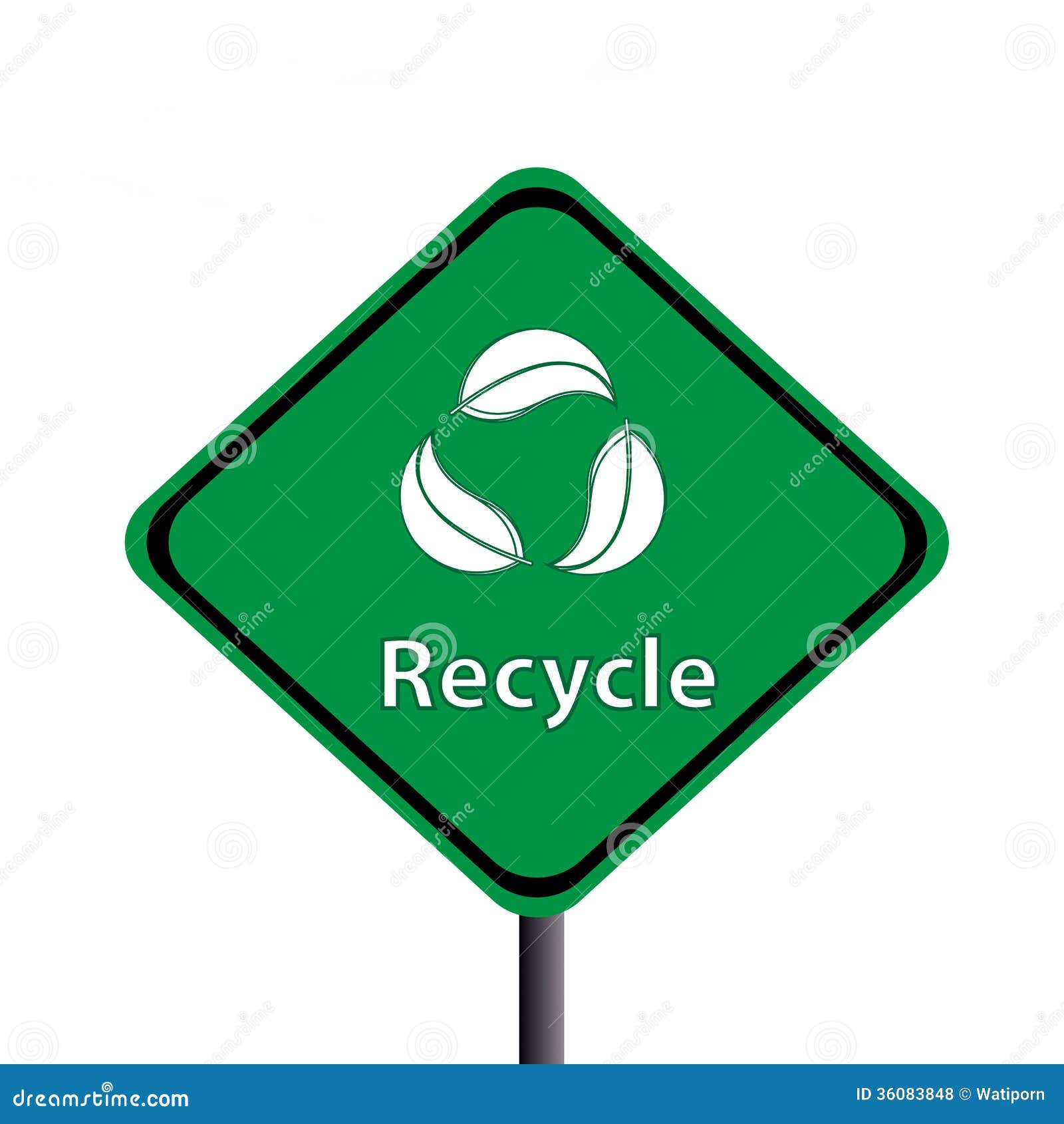 Recycle symbol stock illustration. Illustration of save - 36083848