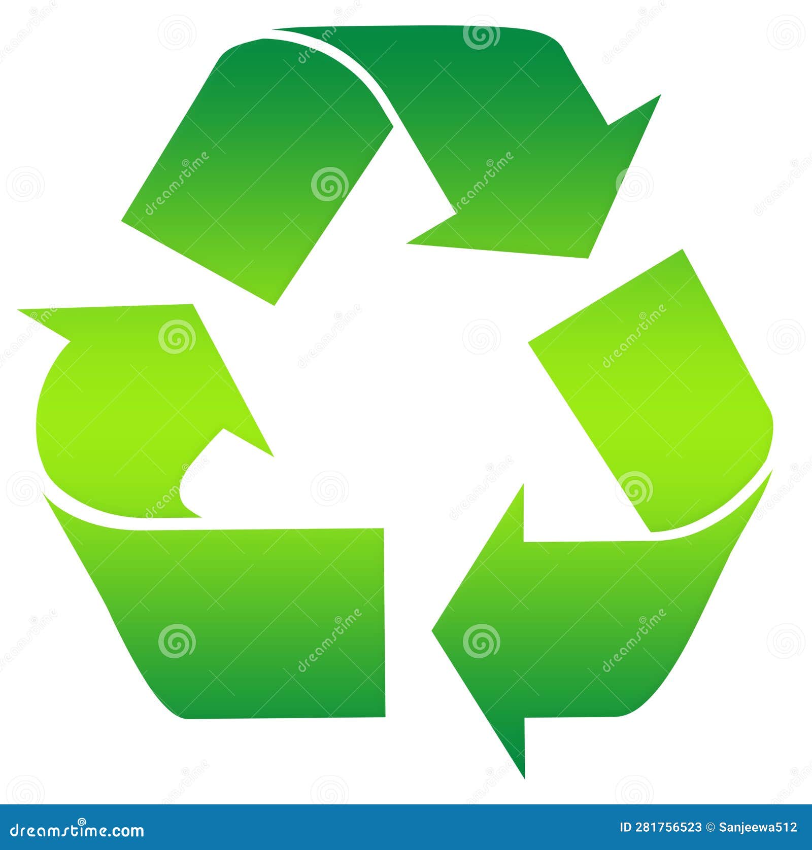 Recycle Symbol on Transparent Background. Png Format Stock Image ...