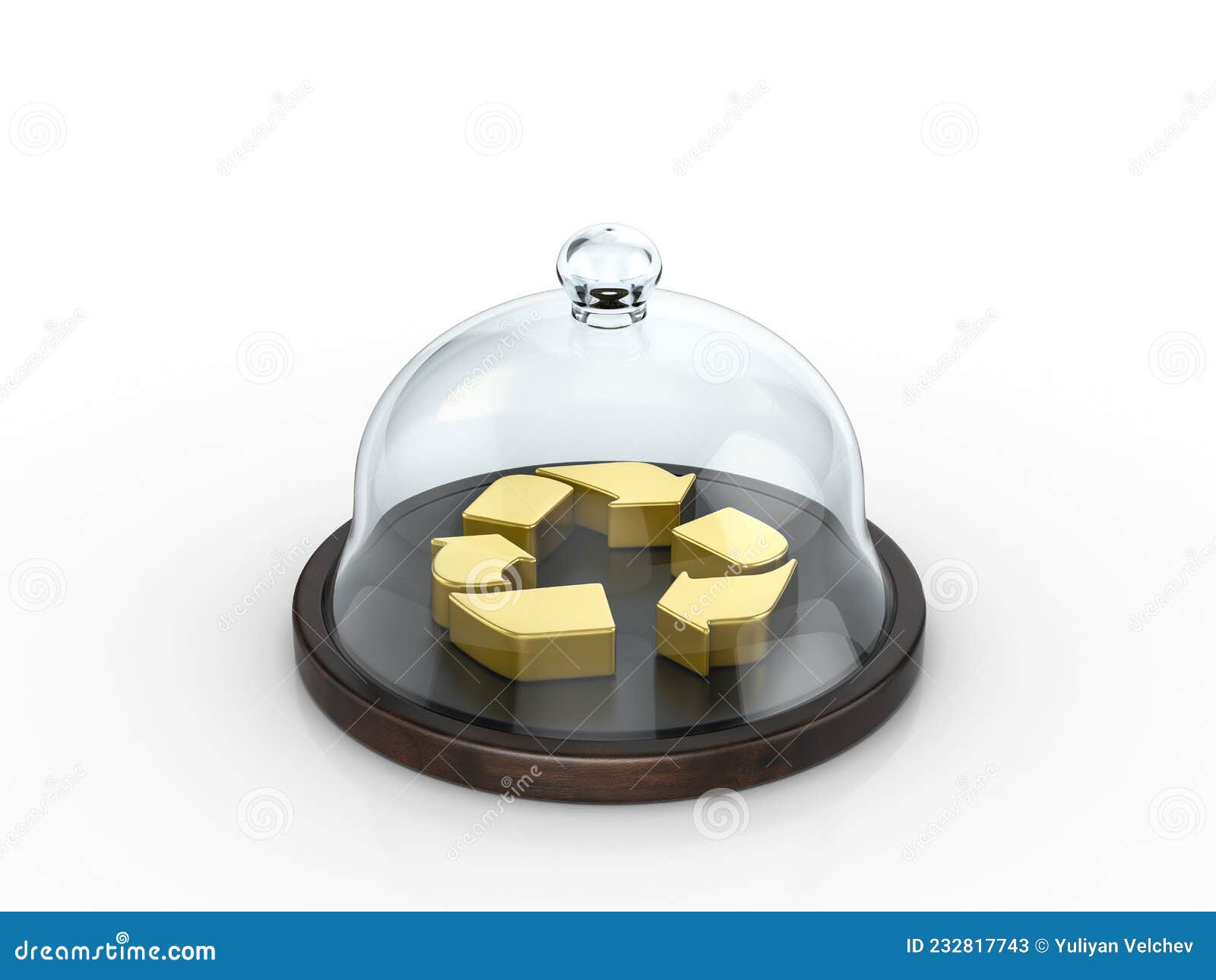 Recycle Symbol Under the Dome Stock Illustration - Illustration of dome ...