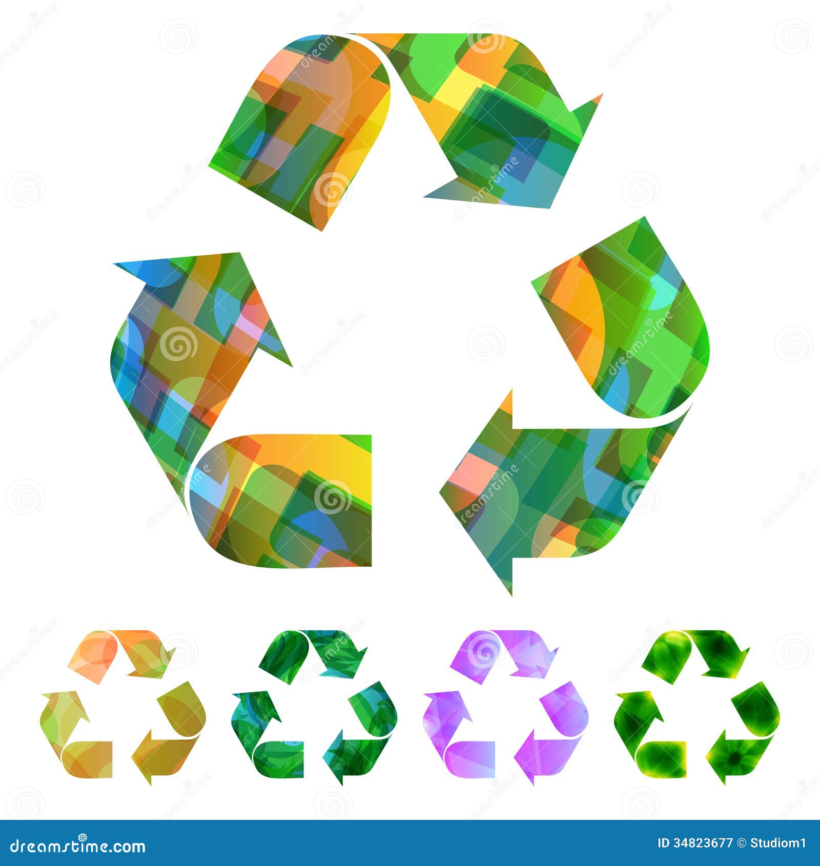 Recycle symbol stock vector. Illustration of industrial - 34823677