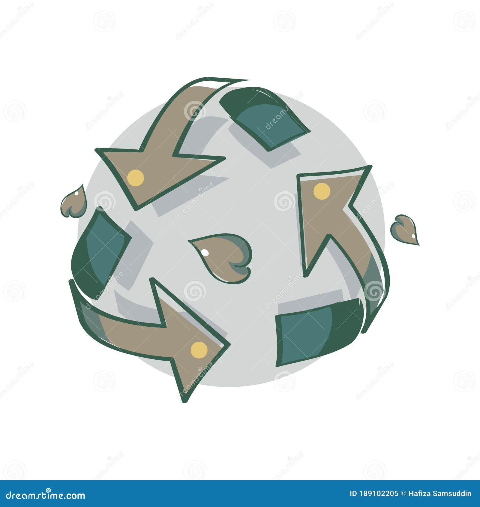 Recycle Symbol. Vector Illustration Decorative Design Stock Vector ...