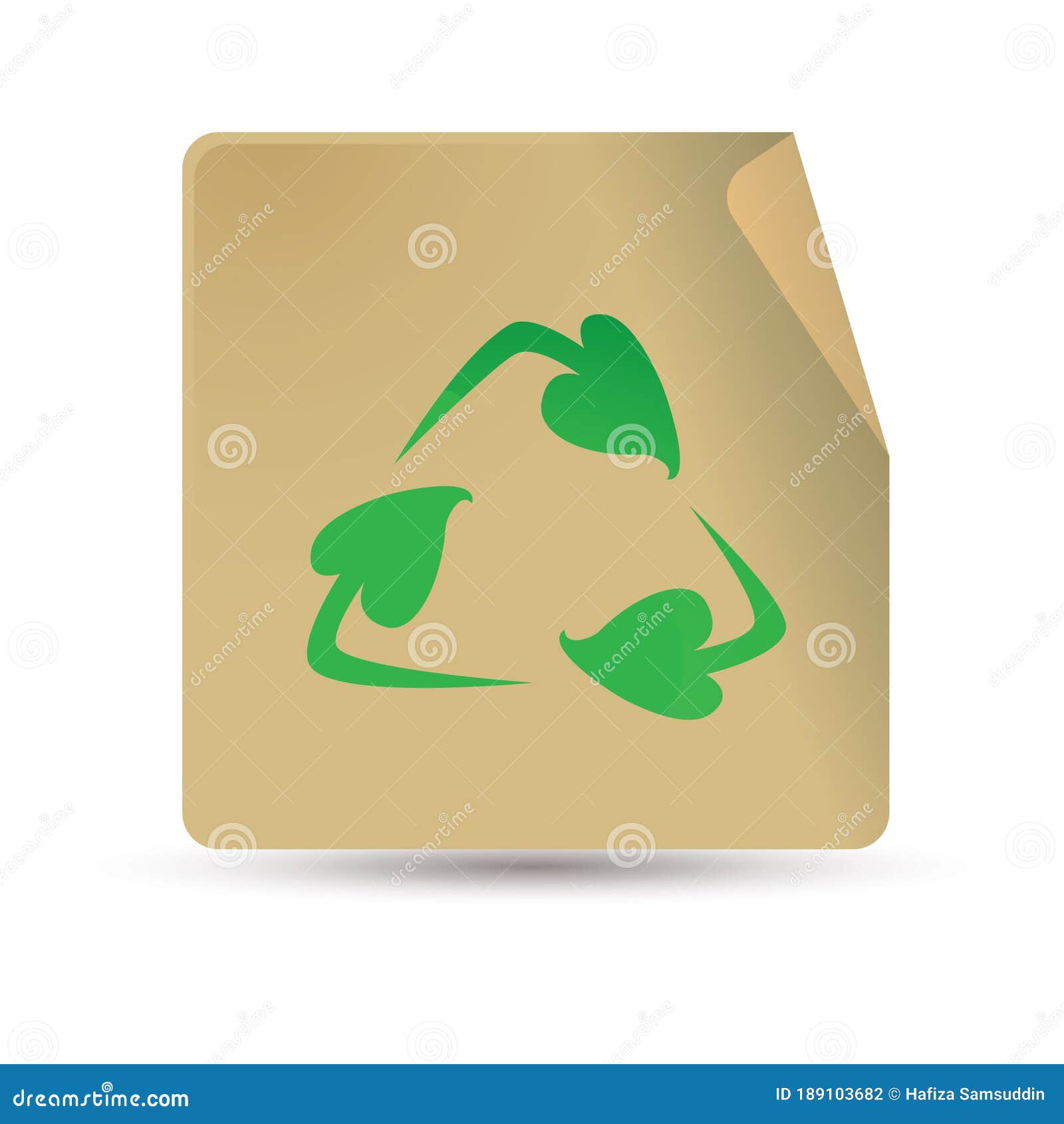 Recycle Symbol. Vector Illustration Decorative Design Stock Vector ...
