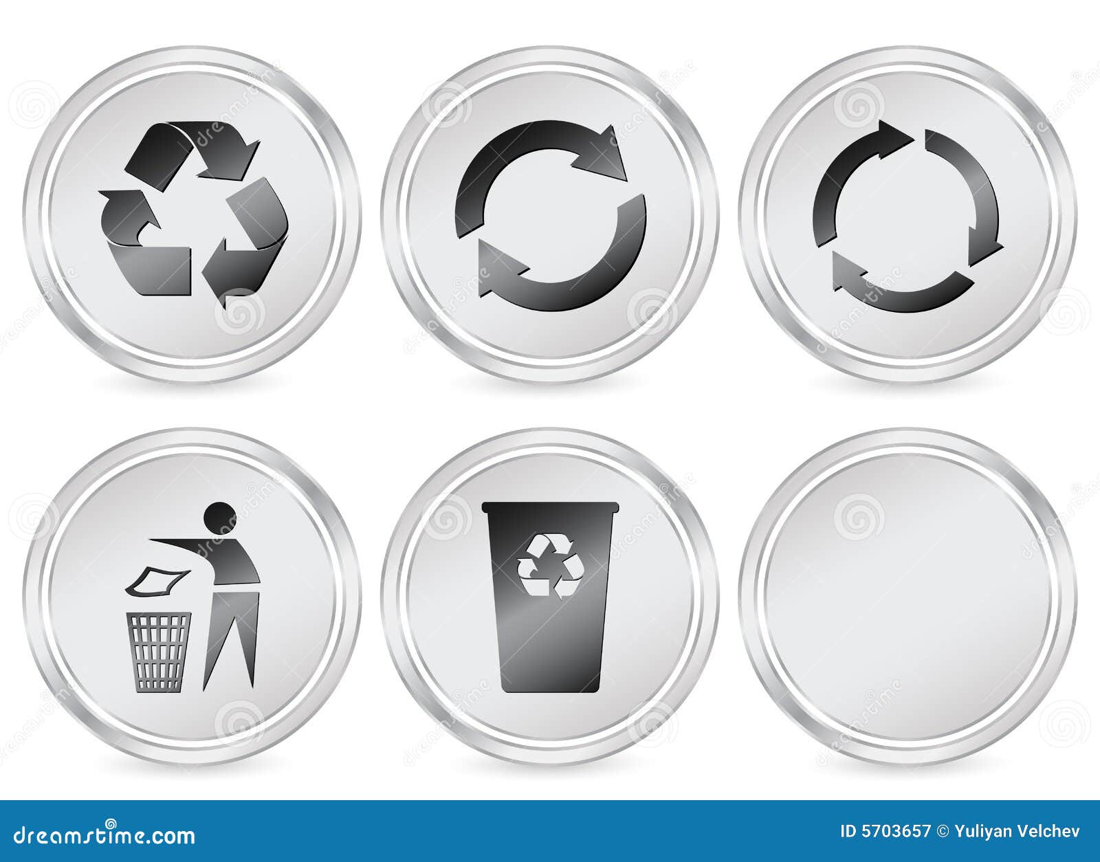Recycle Symbols Circle Icon Stock Vector - Illustration of navigation ...
