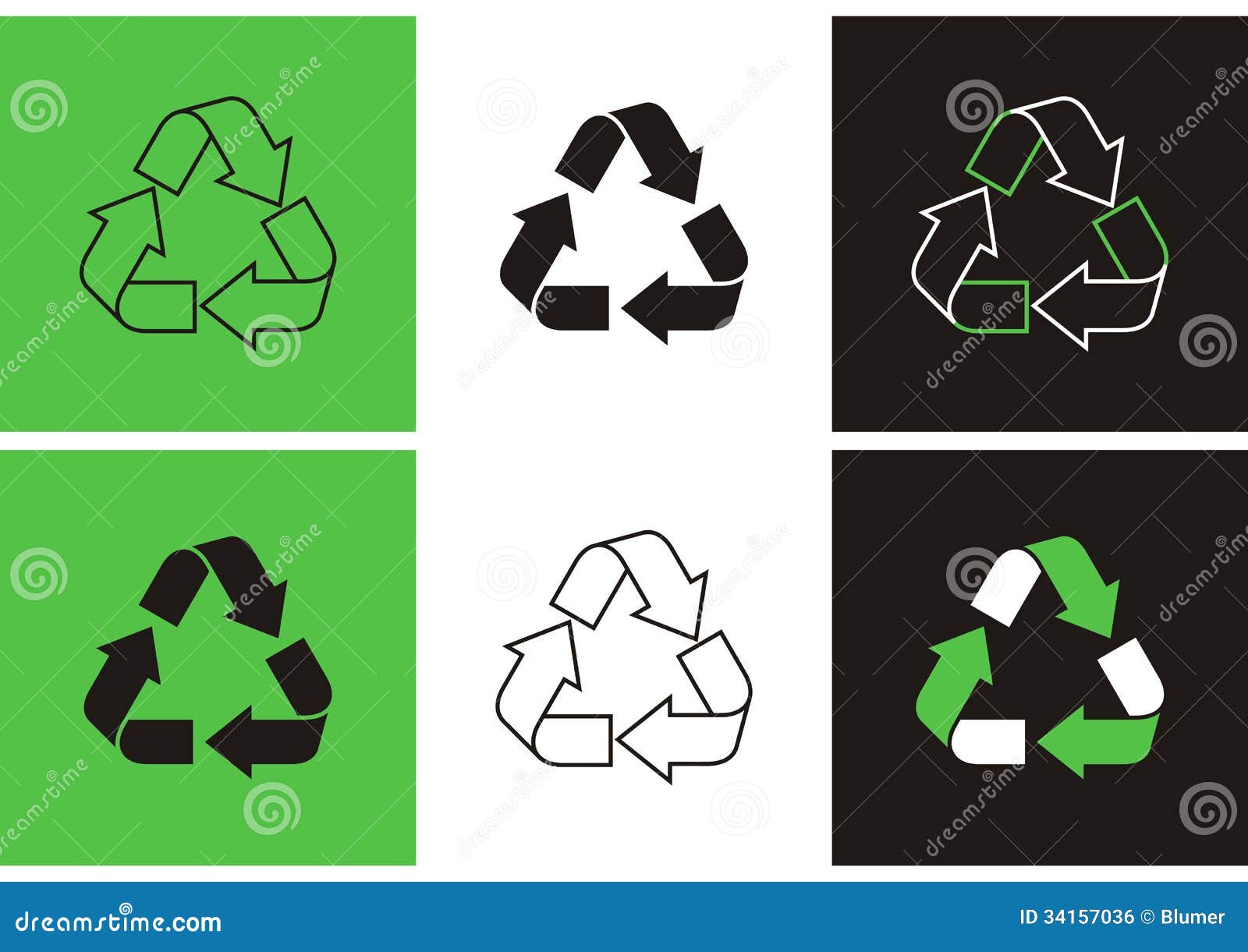Recycle symbols stock vector. Illustration of life, earth - 34157036