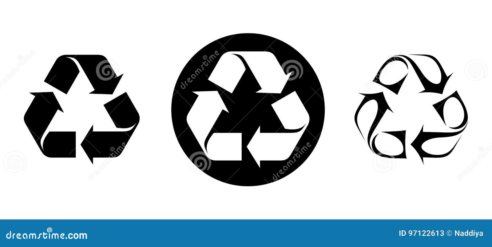 Recycle Symbols With Earth Map Stock Illustration | CartoonDealer.com ...