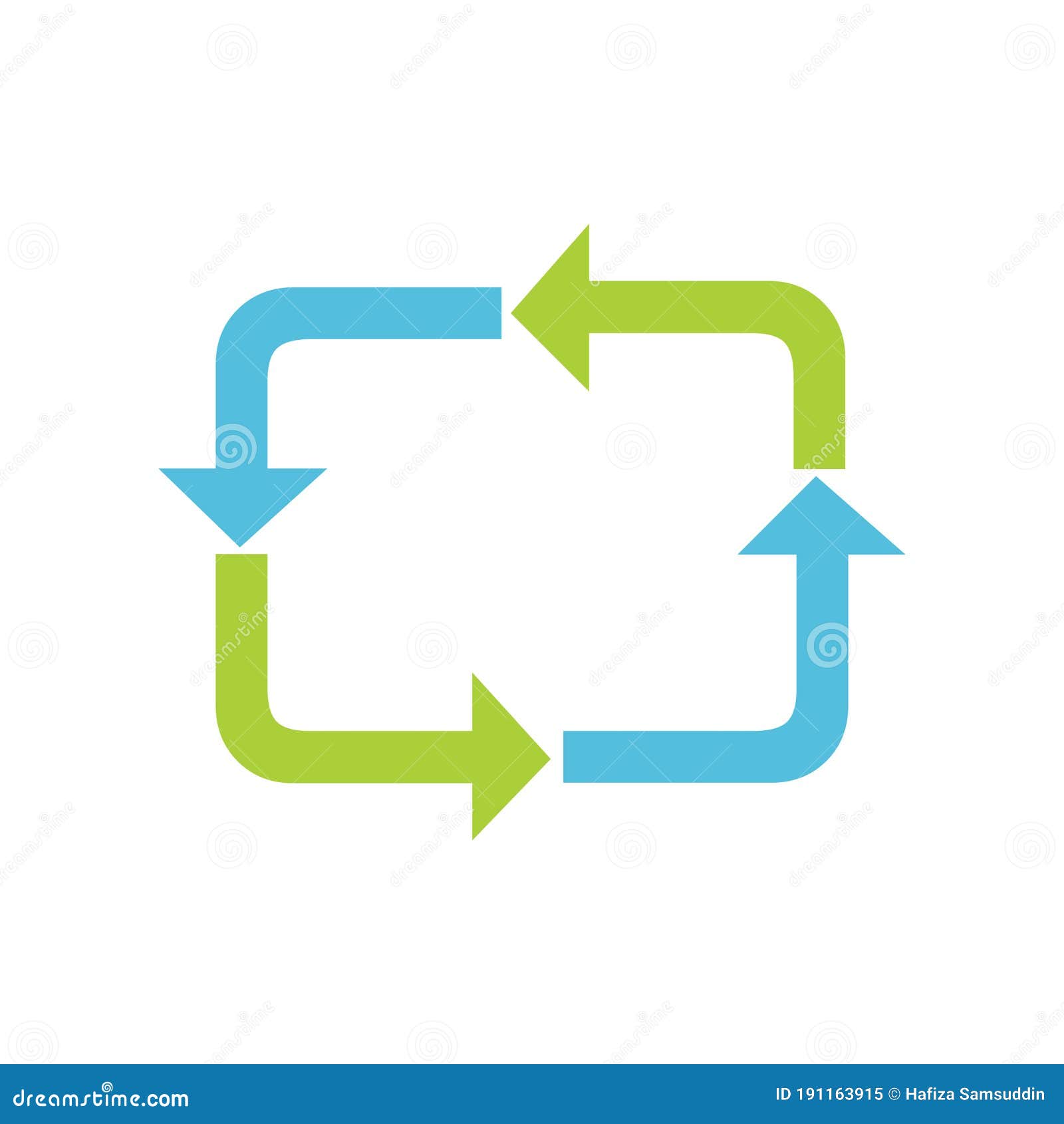 Recycle System. Vector Illustration Decorative Design Stock Vector ...