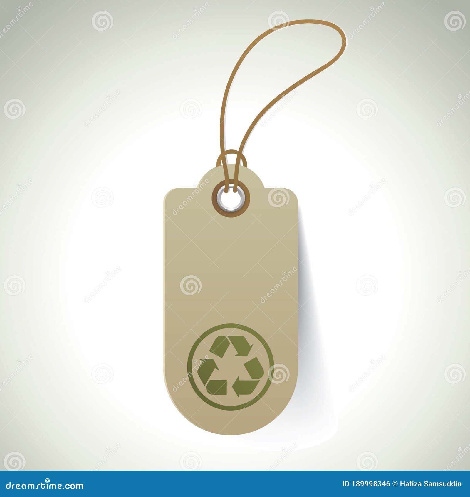 Recycle Tag Design. Vector Illustration Decorative Design Stock Vector ...