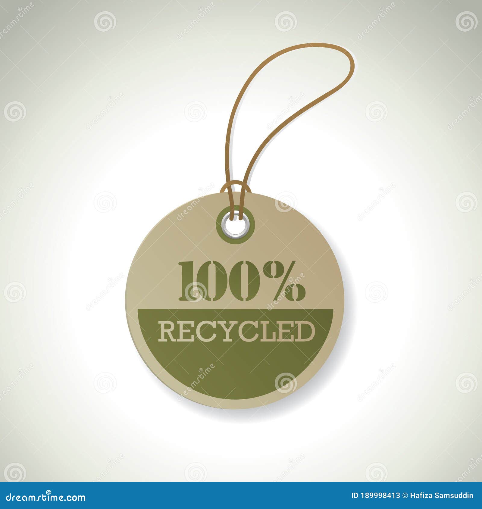 Recycle Tag Design. Vector Illustration Decorative Design Stock Vector ...