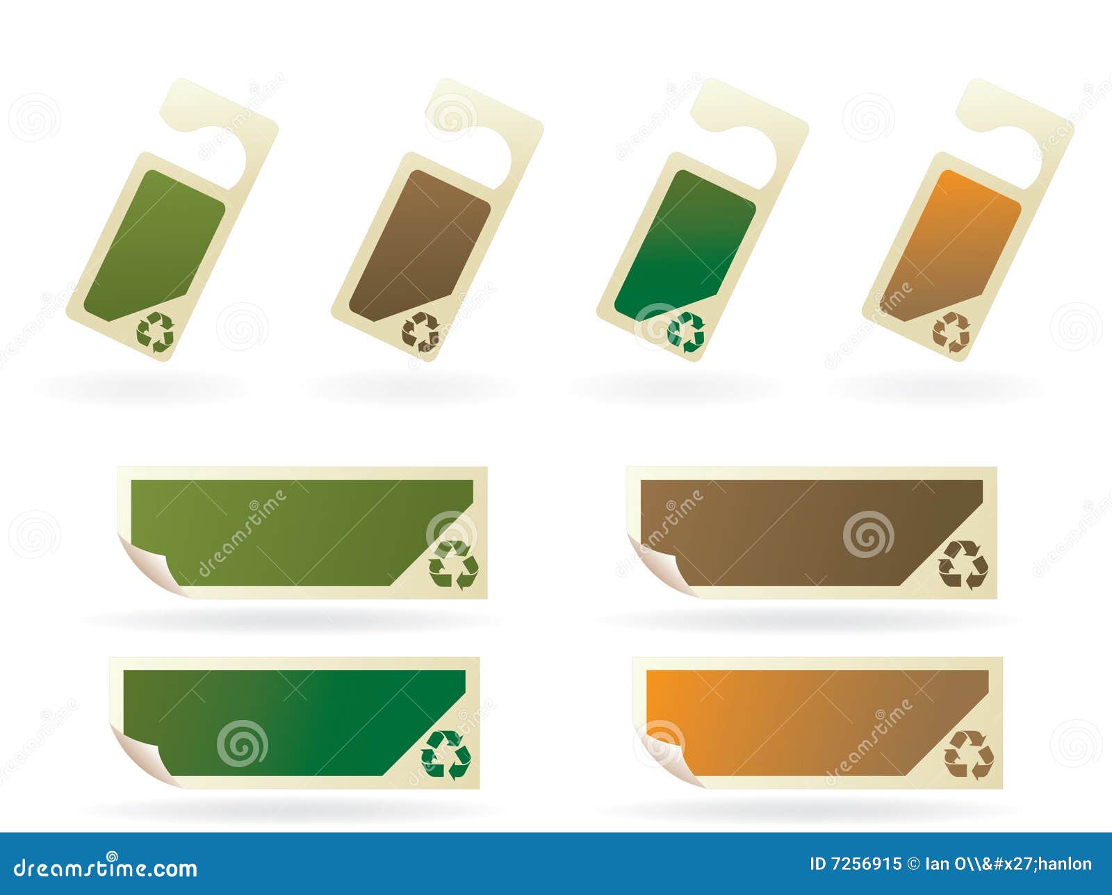 Recycle tag series..no. 1 stock vector. Illustration of ecology - 7256915