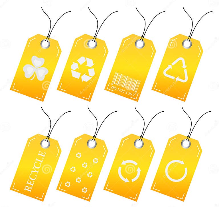Recycle tags stock vector. Illustration of environment - 7501140