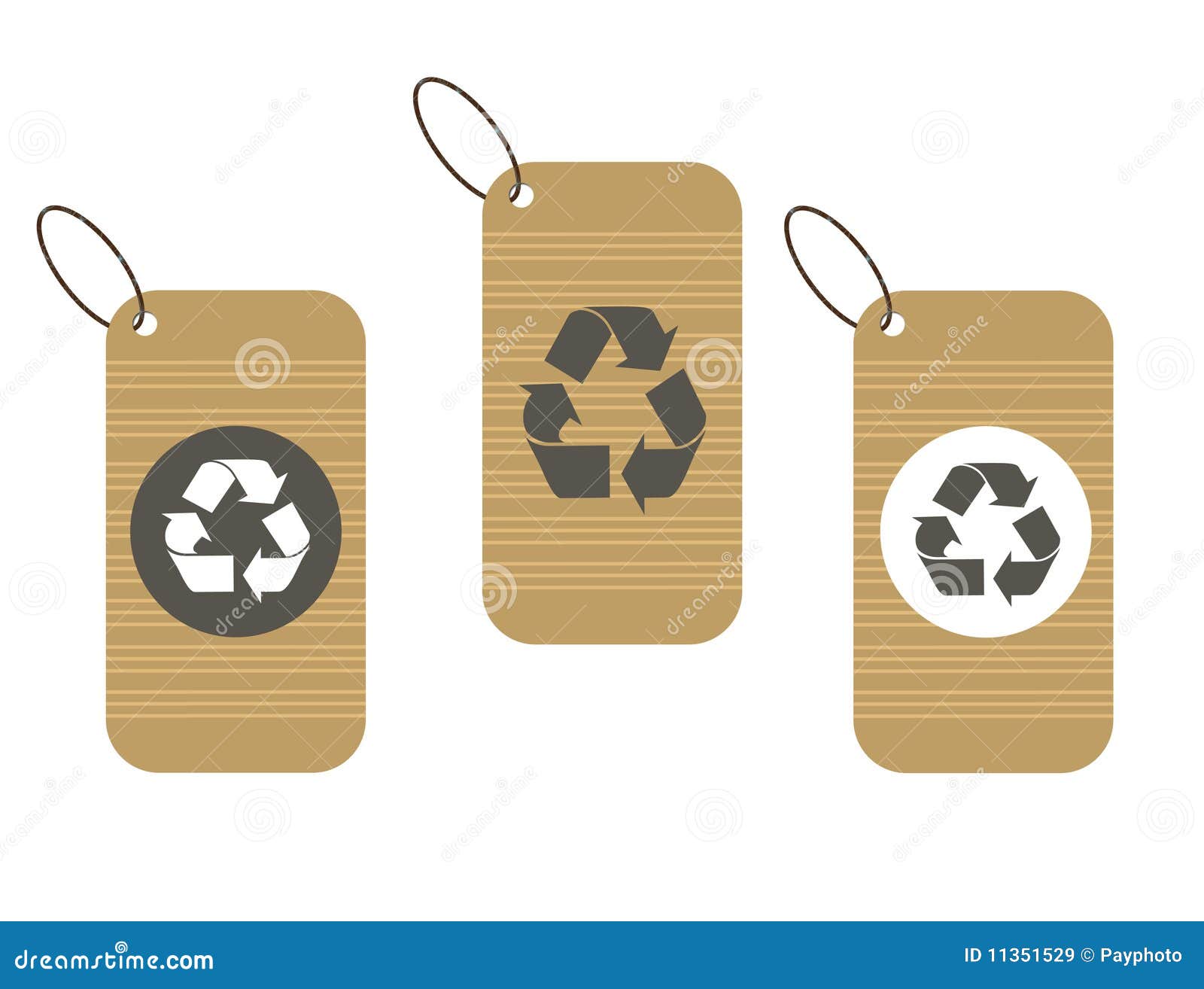 Recycle Tags for Environmental Design Stock Illustration - Illustration ...
