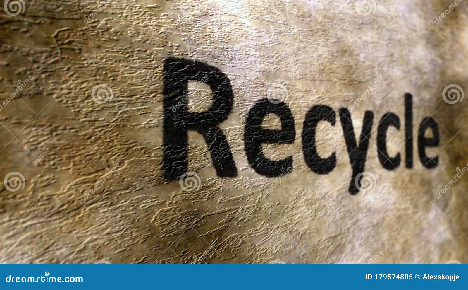 Recycle Text on Grunge Background Stock Video - Video of ...
