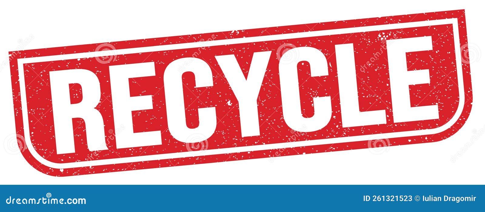 RECYCLE Text Written on Red Stamp Sign Stock Illustration ...