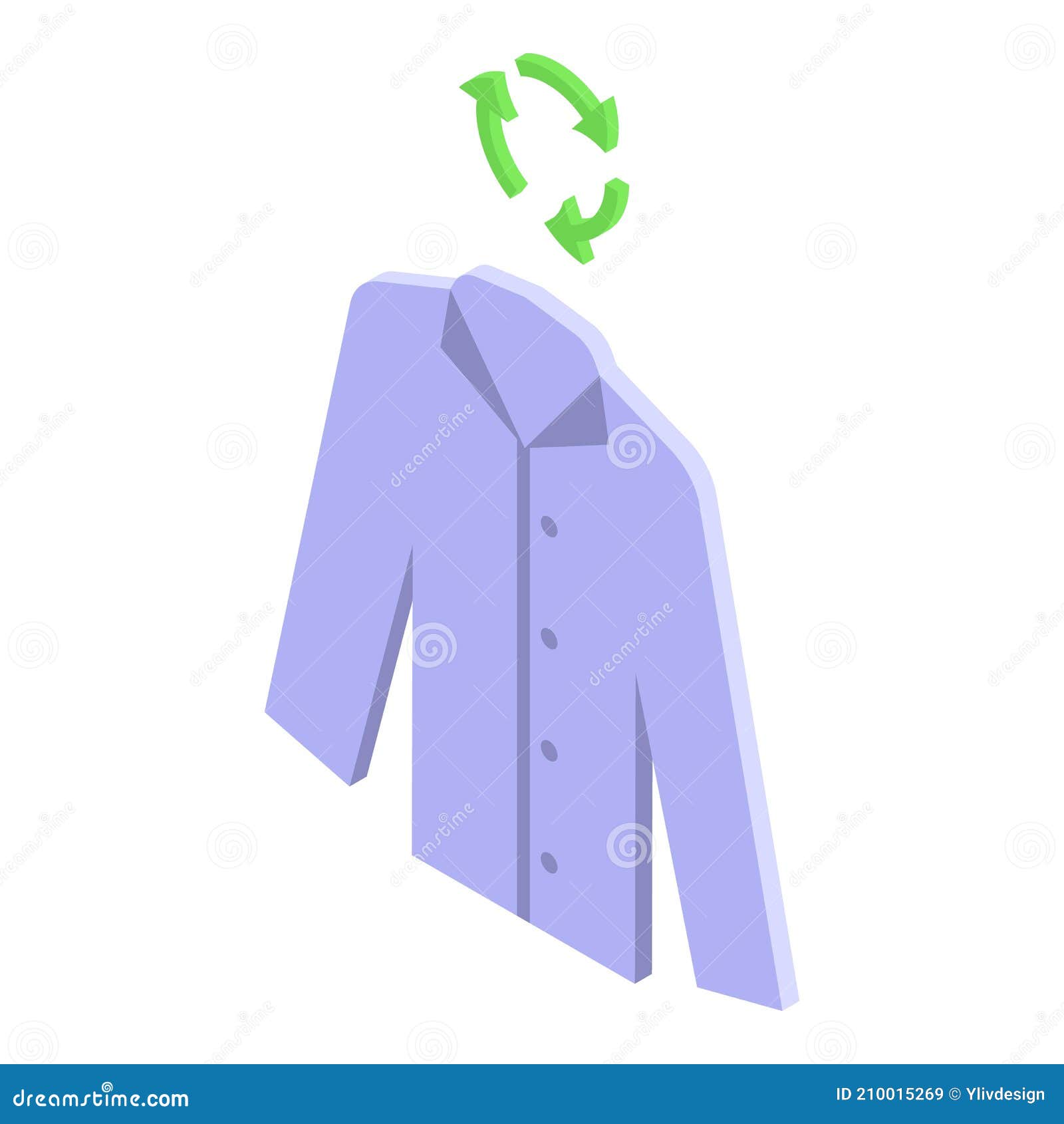 Recycle Textile Icon, Isometric Style Stock Vector - Illustration of ...