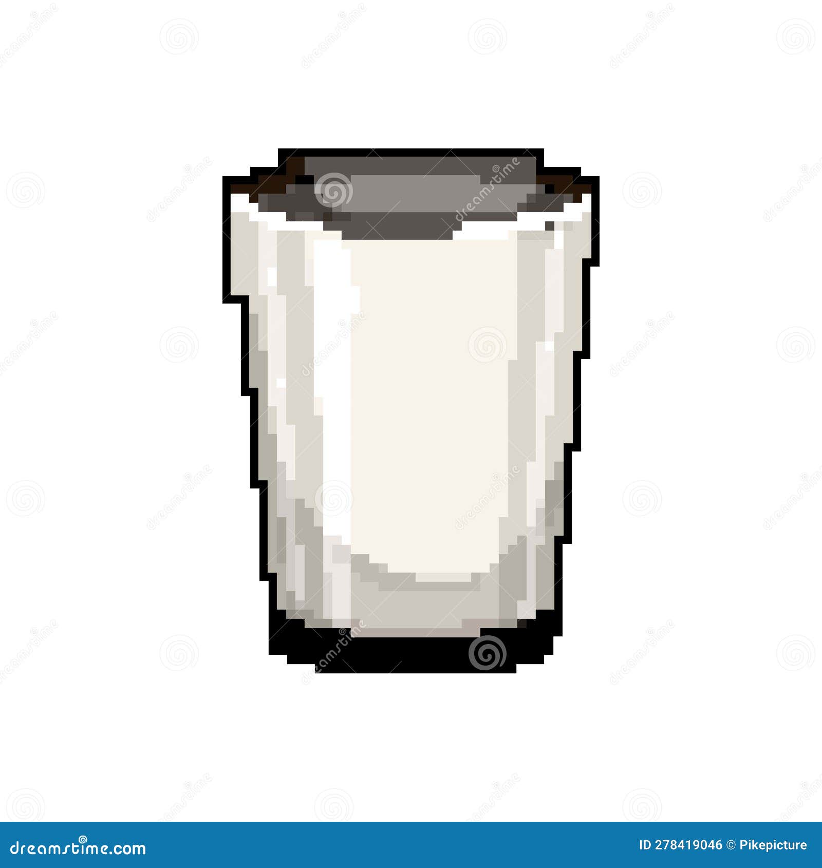 Recycle Trash Bin Garbage Game Pixel Art Vector Illustration Stock ...