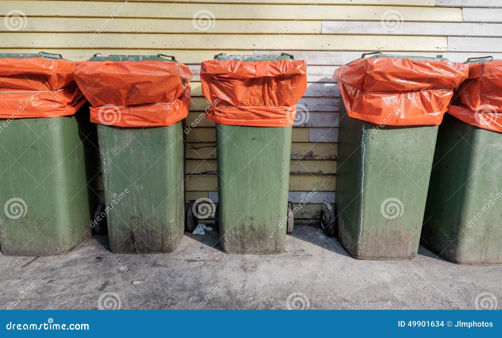 Recycle Trash Contains at the Rear Back of an Old Warehouse on a Stock ...