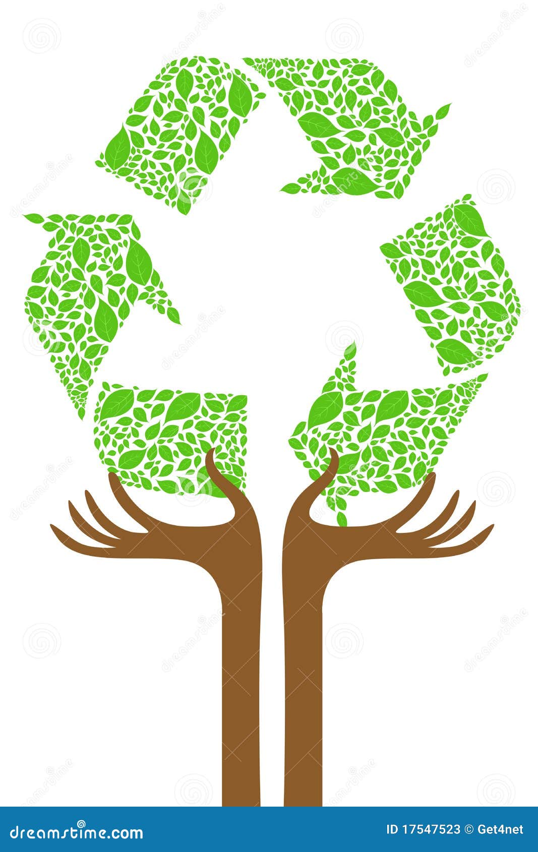 Recycle Tree Vector Illustration | CartoonDealer.com #8462302