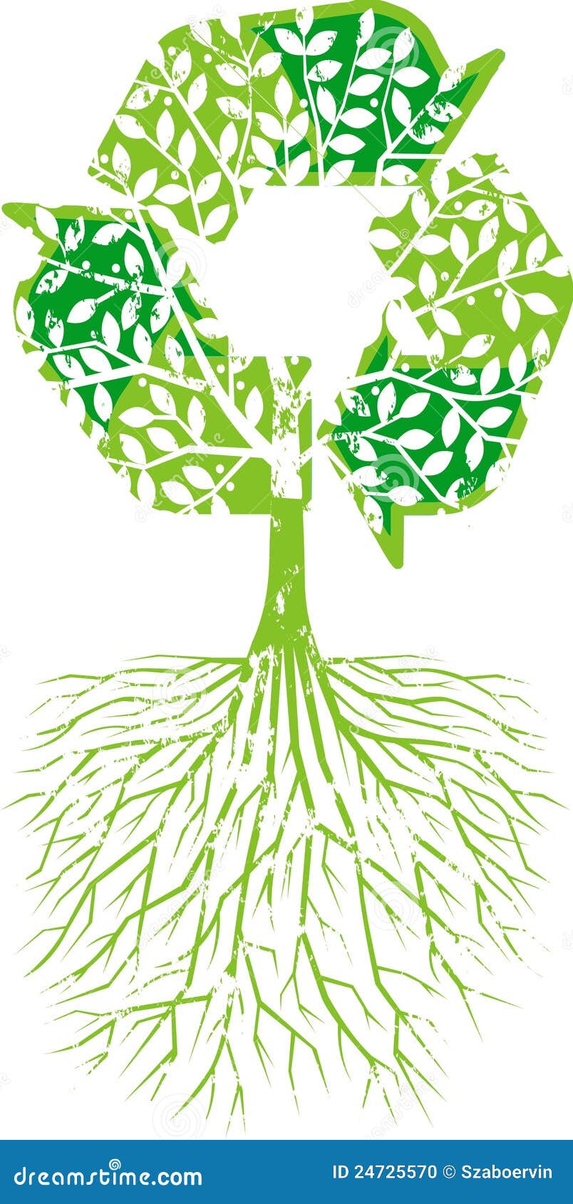 Recycle Tree Royalty-Free Stock Photography | CartoonDealer.com #24109451