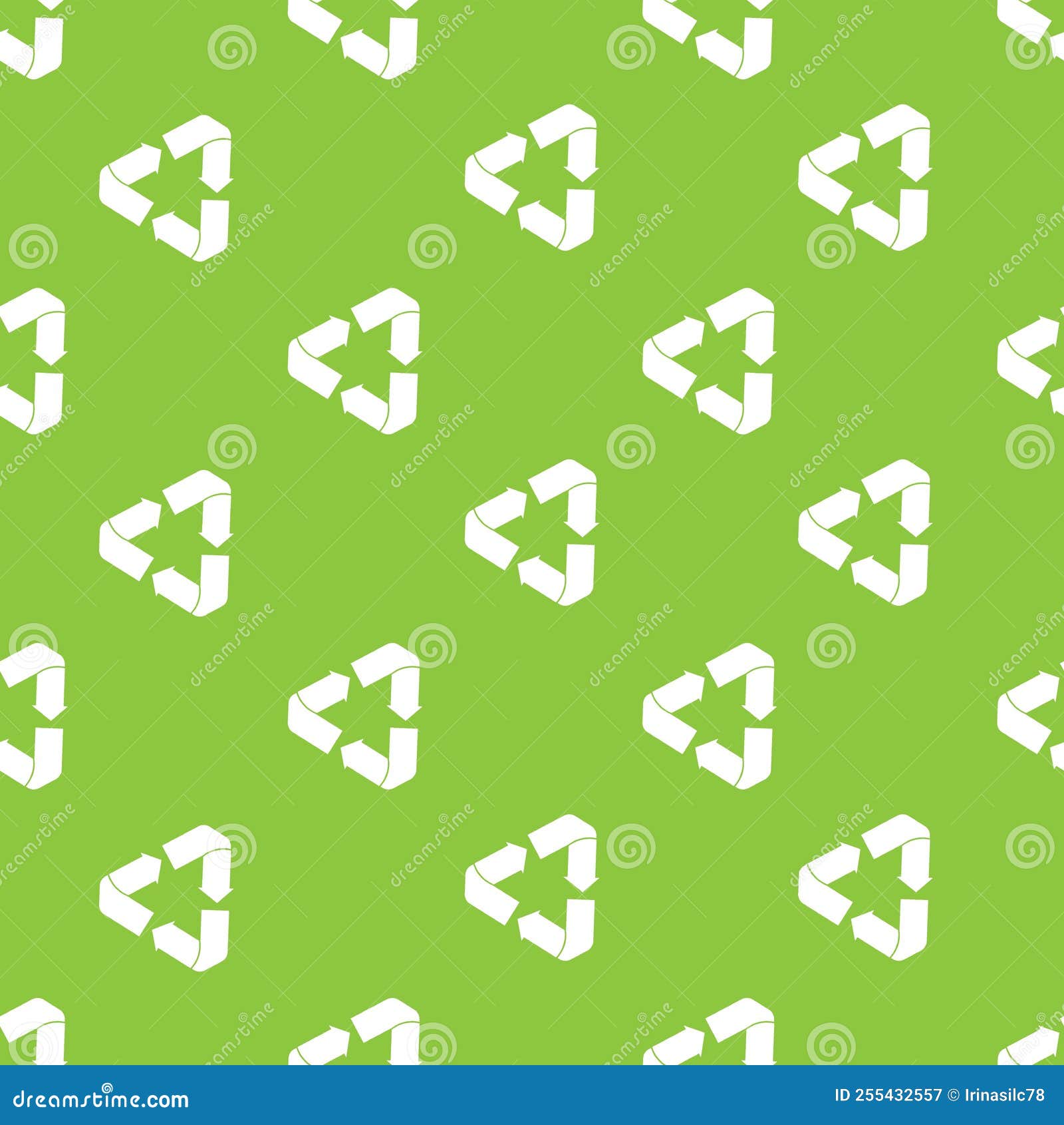Recycle Triangle Seamless Pattern Stock Vector - Illustration of ...
