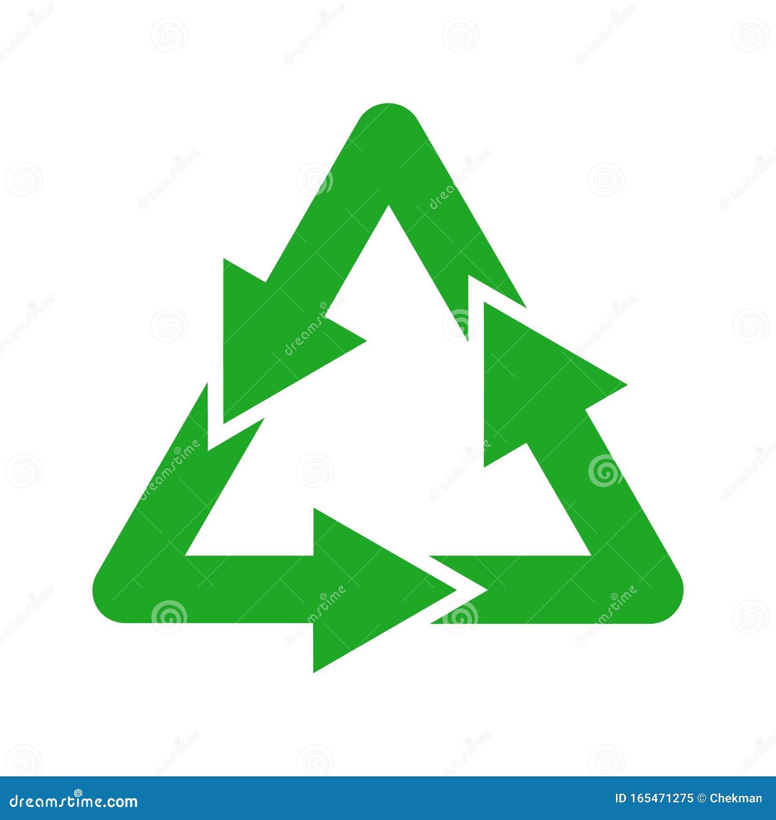 Recycle Vector Icon. Recycled Cycle Arrow Stock Illustration ...