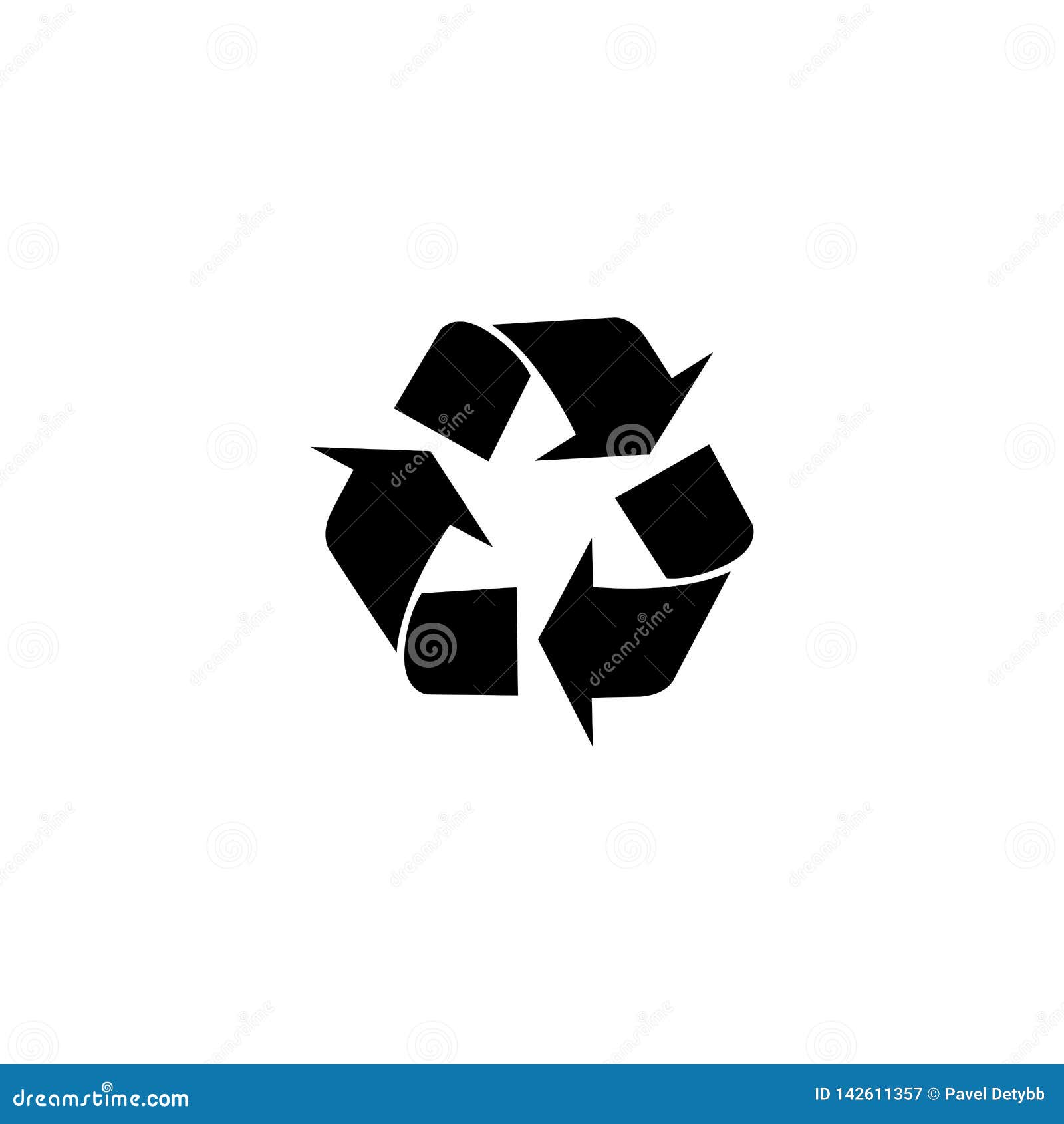 Recycle Vector Icon. Style is Flat Symbol, Gray Color, Rounded Angles ...