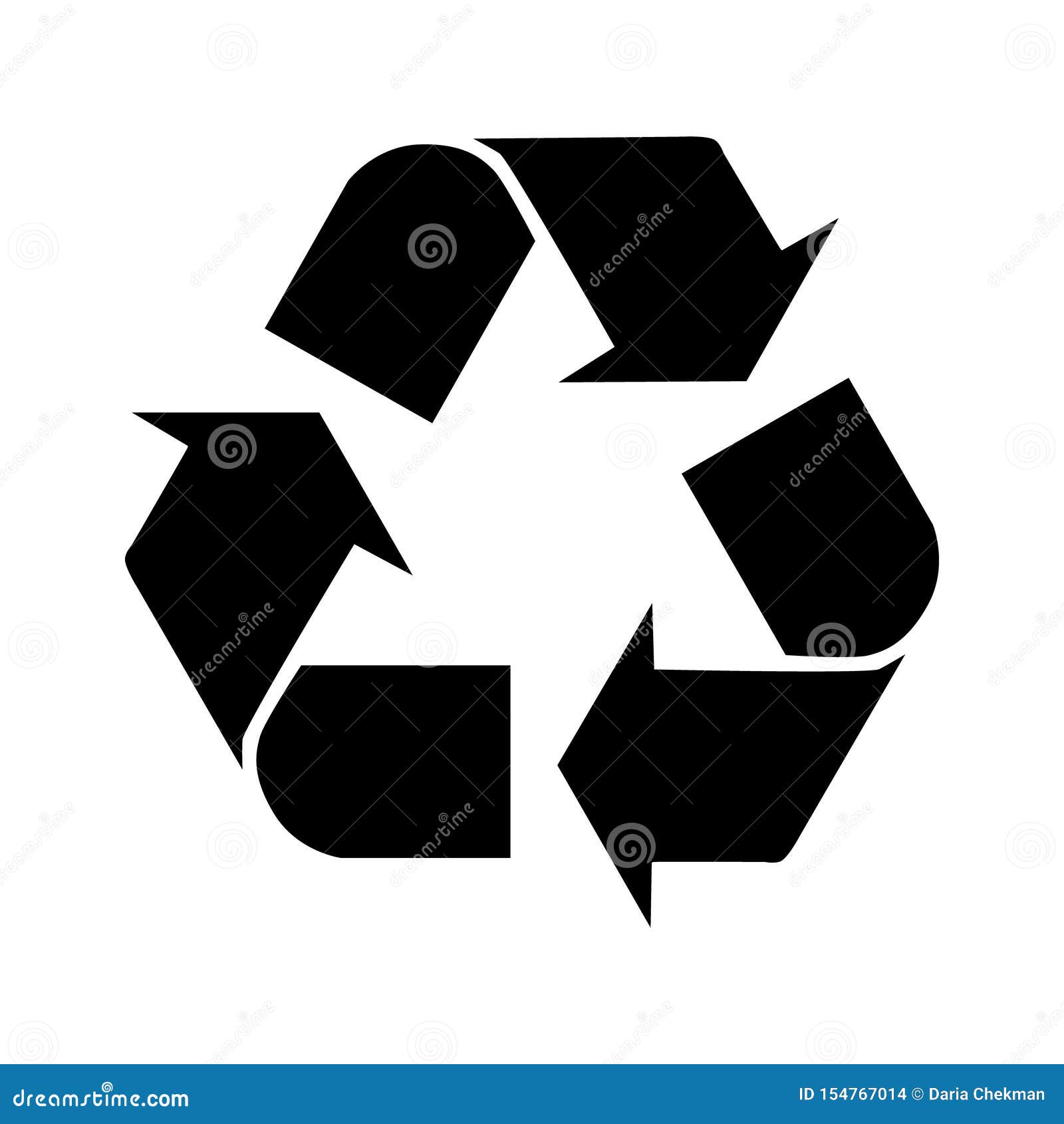 Recycle Vector Icon. Style is Flat Symbol, Gray Color, Rounded Angles ...