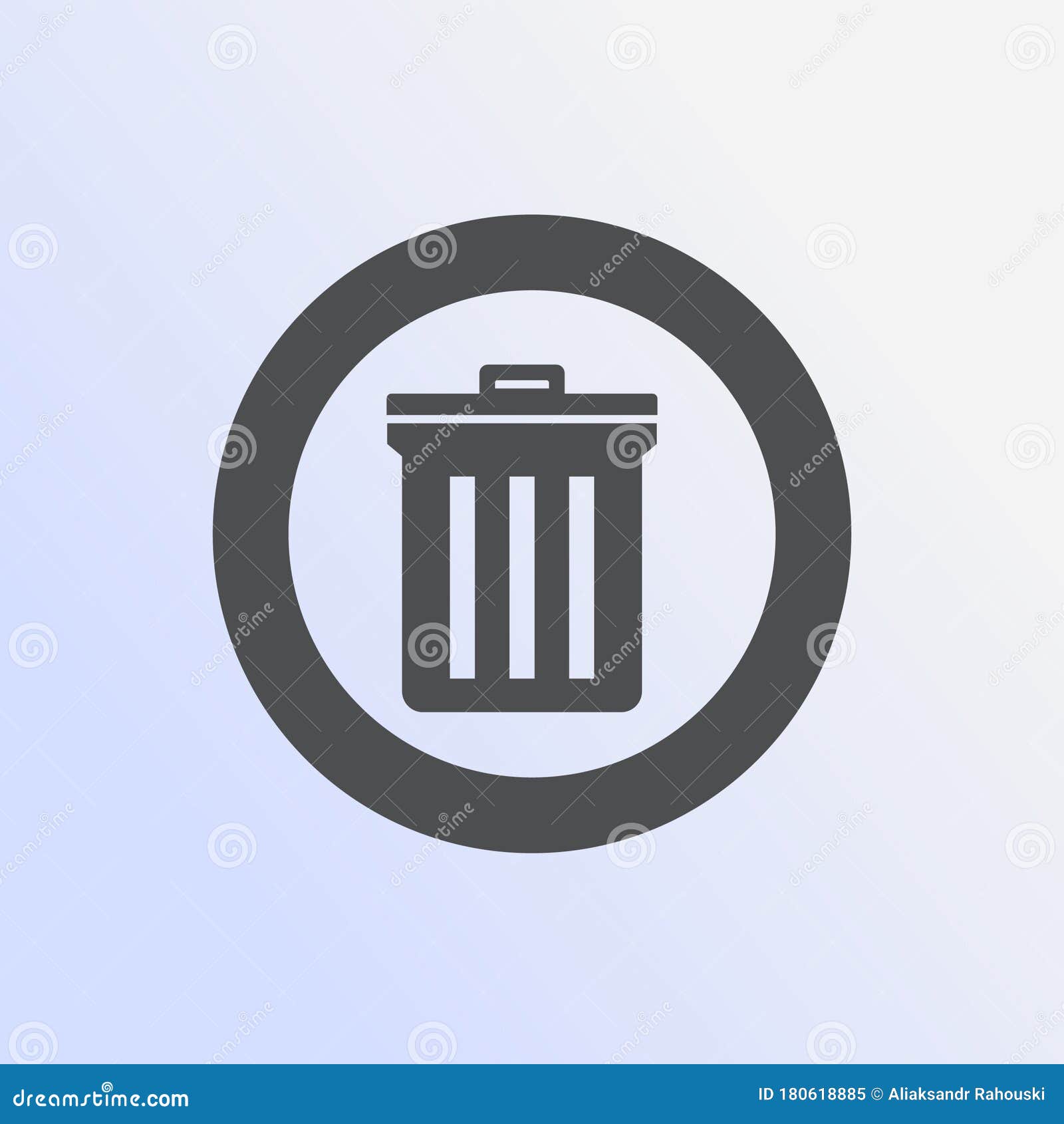 Recycle Vector Icon. Style is Flat Symbol, Gray Color, Rounded Angles ...