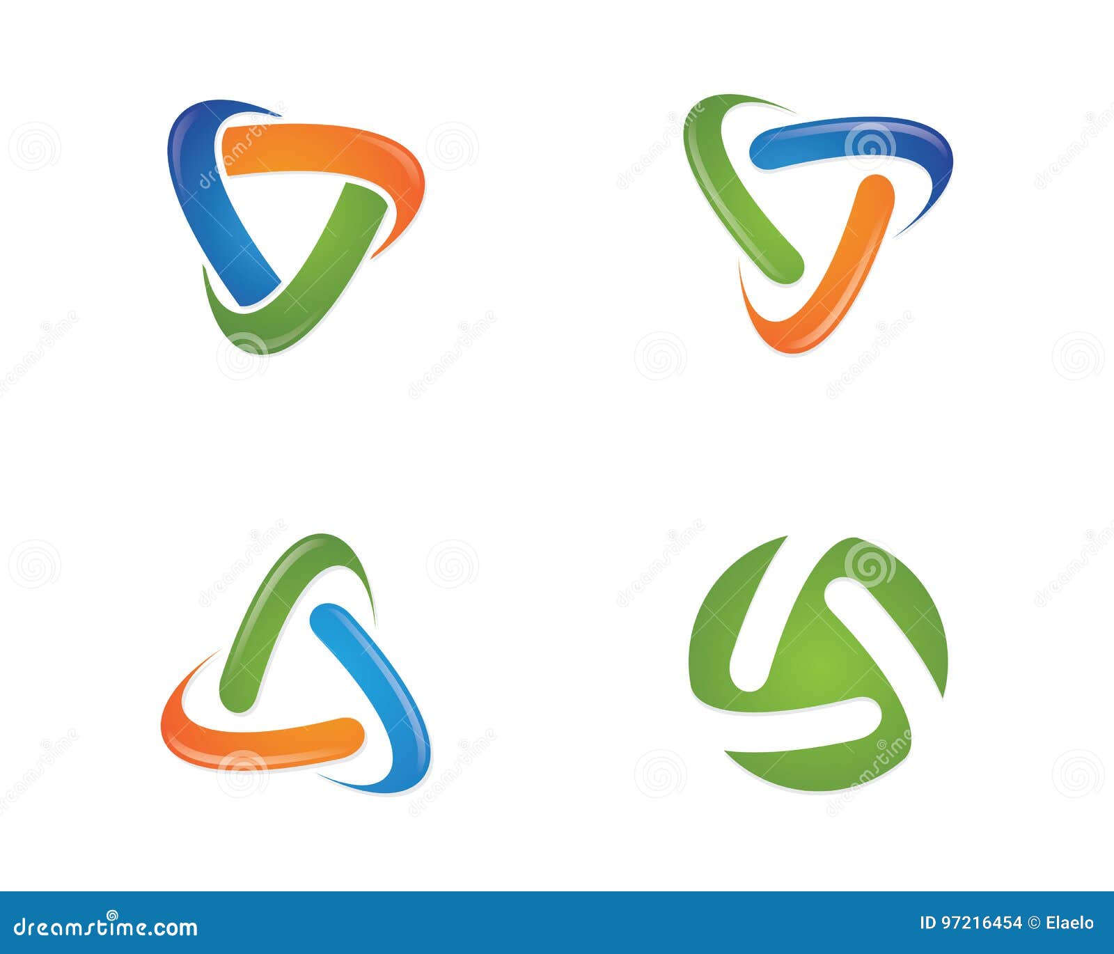 Recycle vector logo design stock vector. Illustration of leaf - 97216454