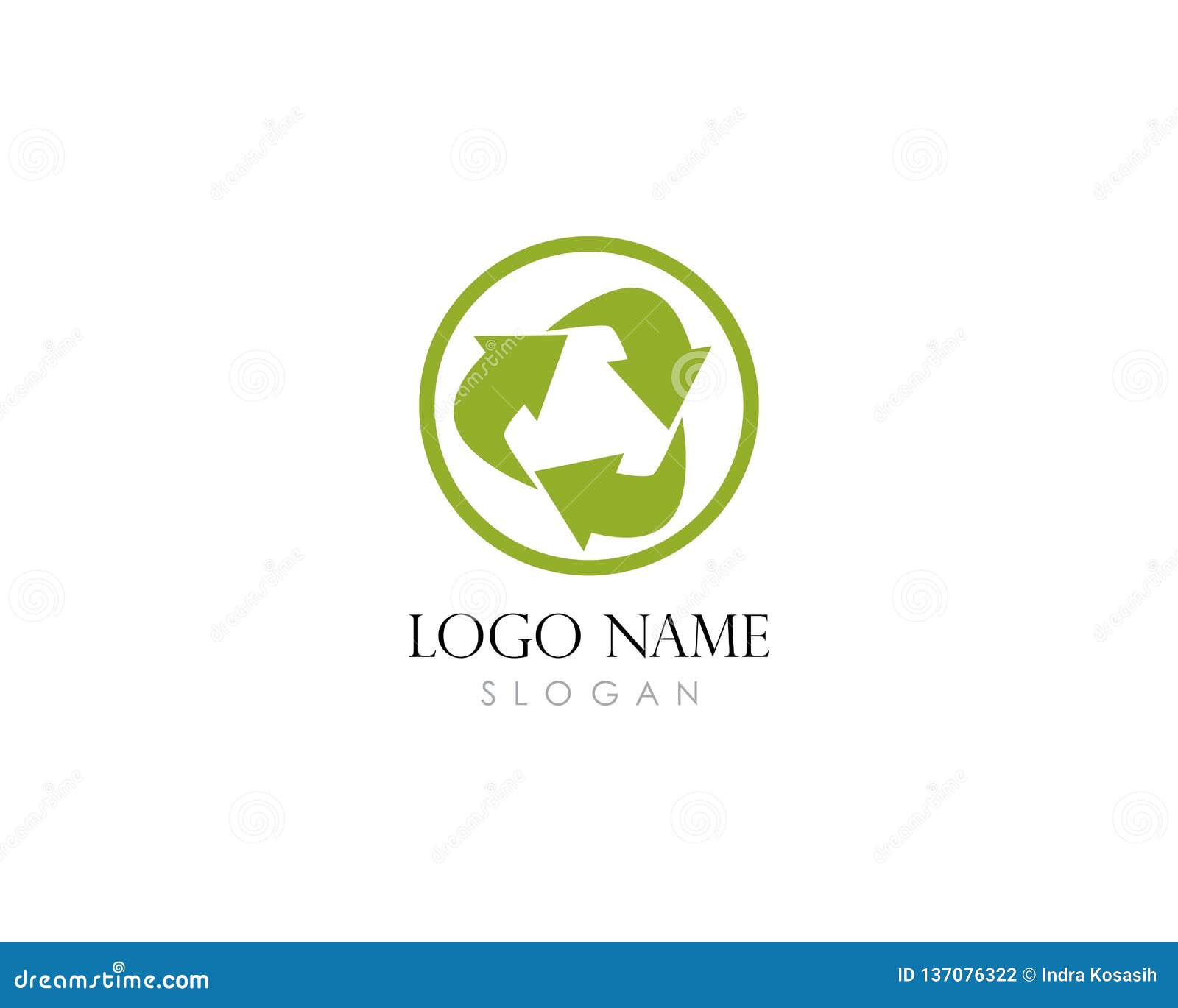 Recycle vector logo stock vector. Illustration of logo - 137076322