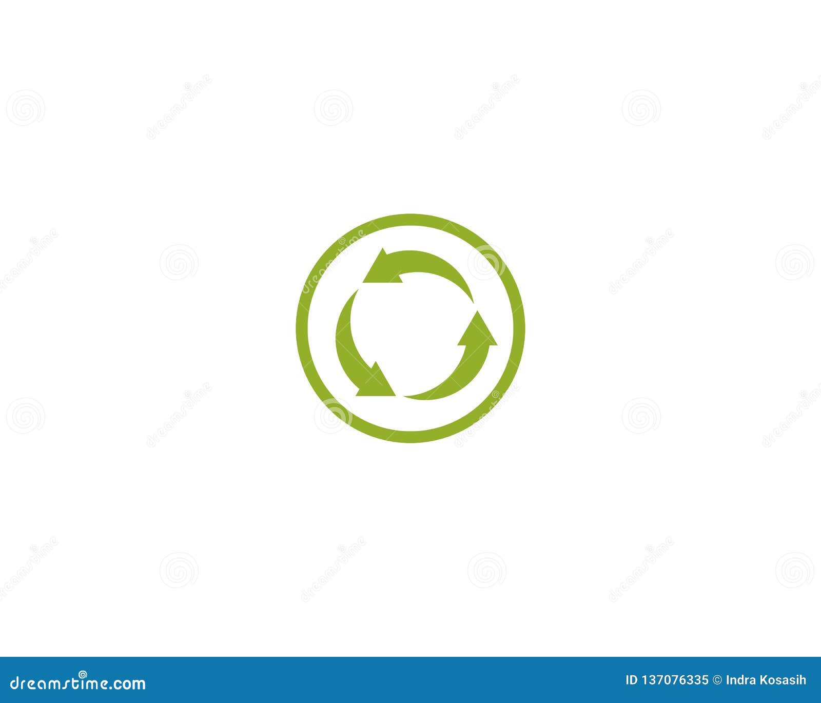 Recycle vector logo stock vector. Illustration of isolated - 137076335